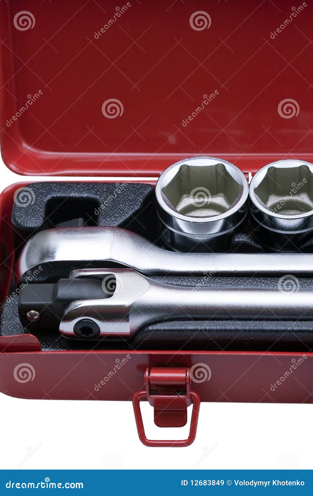 Set of metallic tools stock image. Image of tool, silver - 12683849