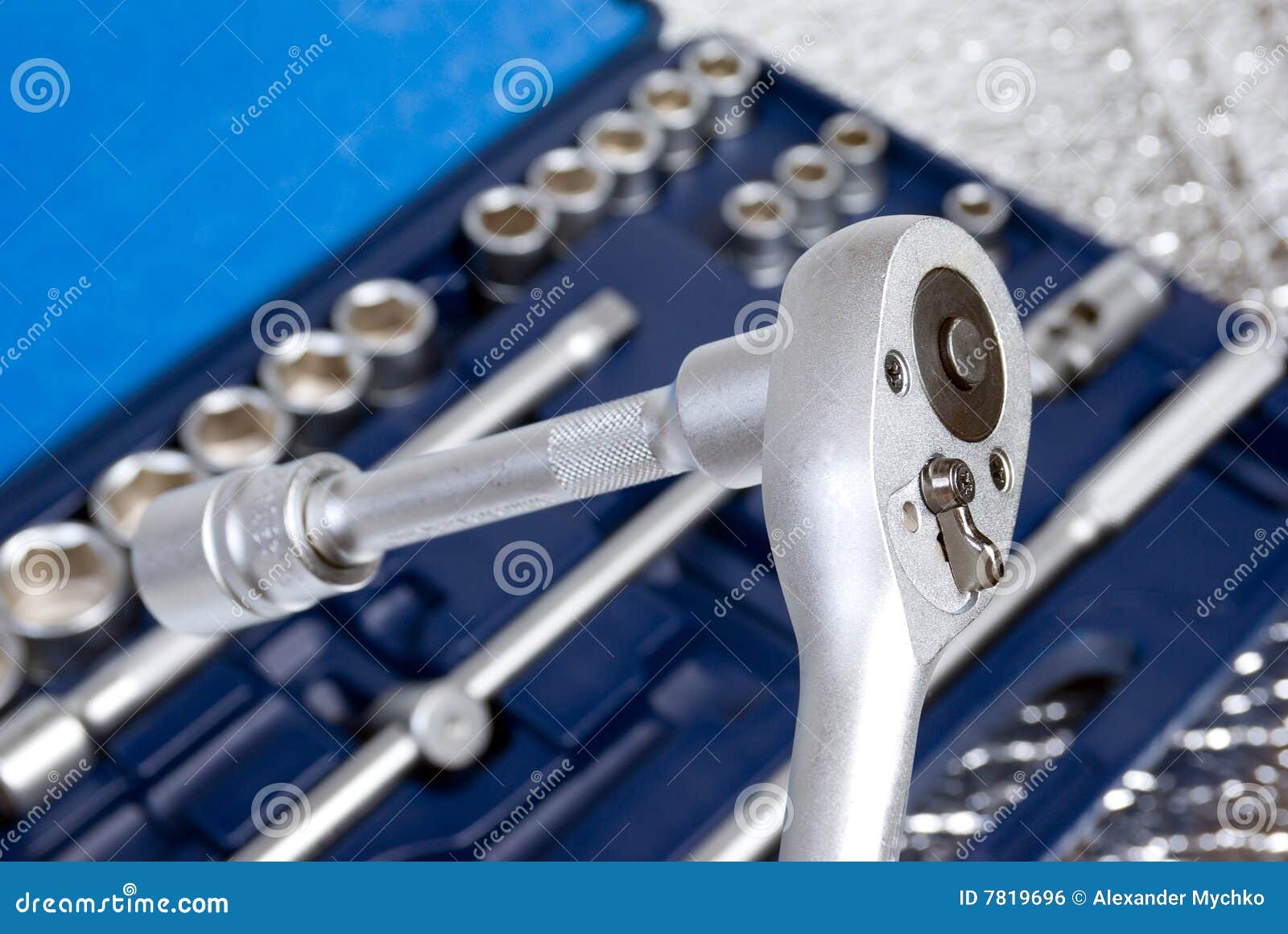 Set of metallic tools stock photo. Image of parts, repair - 7819696