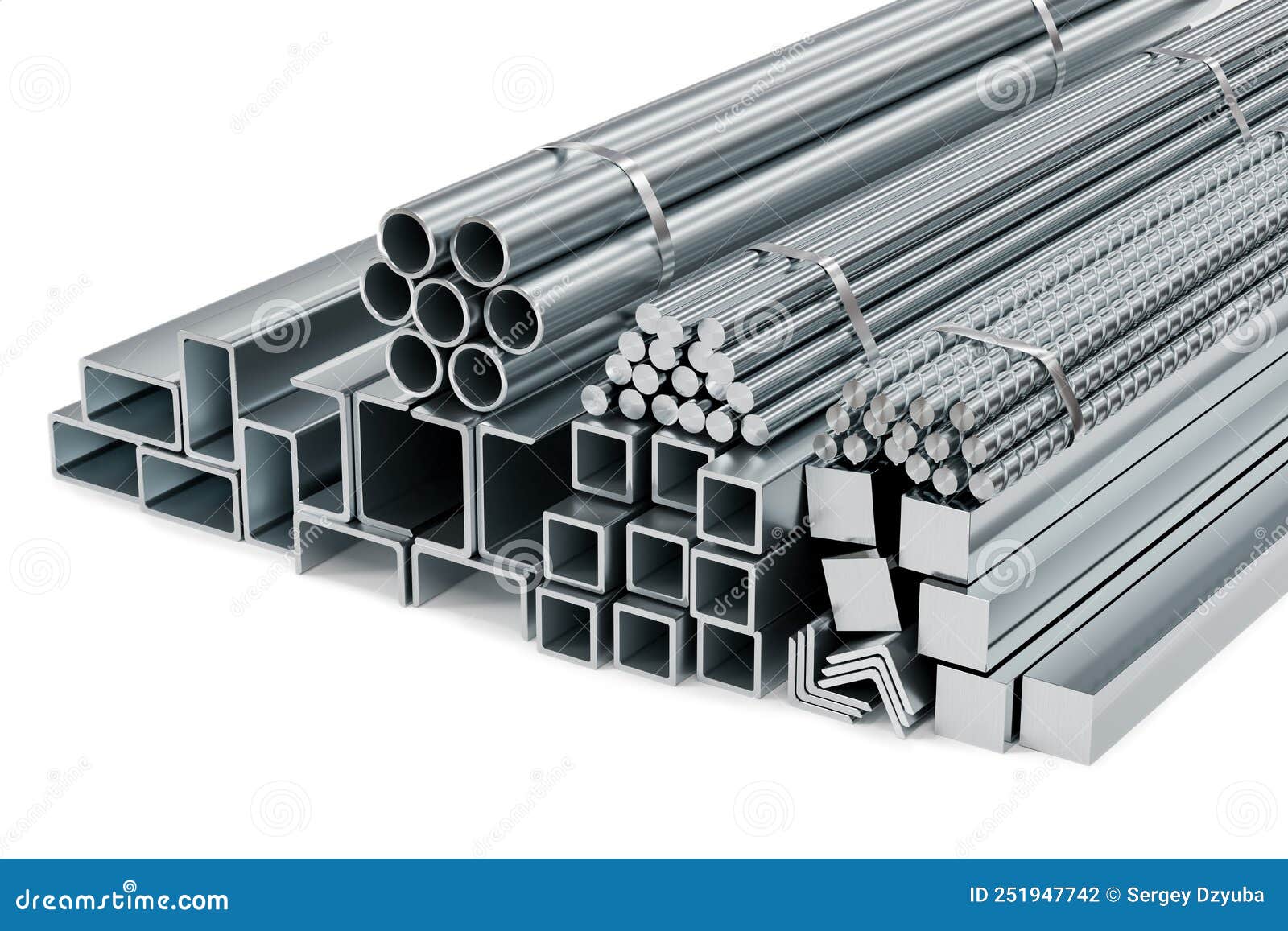 Set of Metalwork Products - 3d Stock Illustration - Illustration of ...