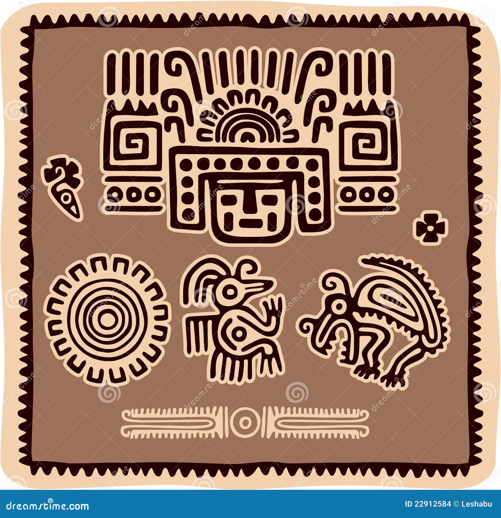 Set of Mexican Design Elements Stock Vector - Illustration of mexico ...