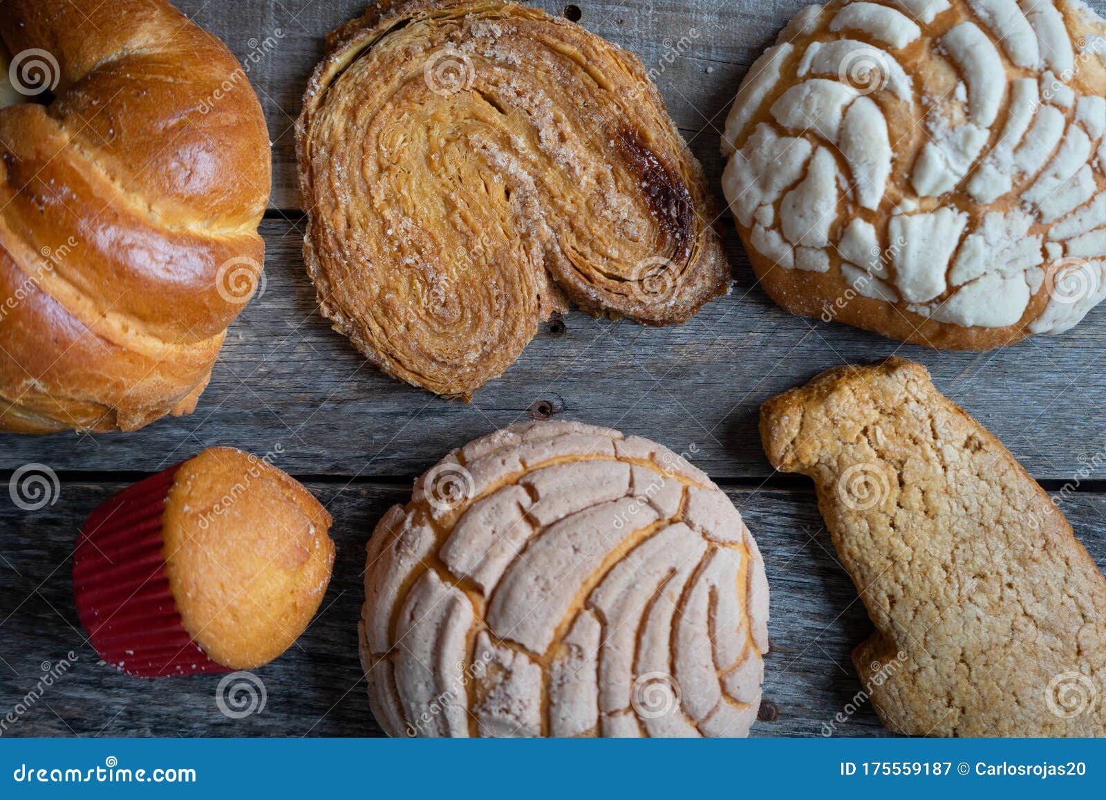 Set of mexican sweet bread stock image. Image of mexico - 175559187