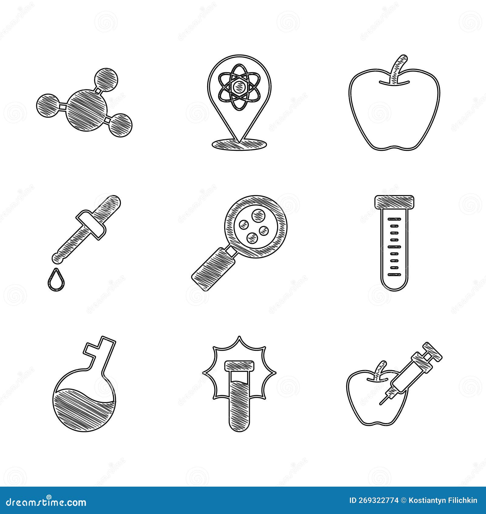 Set Microorganisms Under Magnifier, Explosion in the Flask, Genetically ... Set Microorganisms Under Magnifier, Explosion in the Flask, Genetically ...