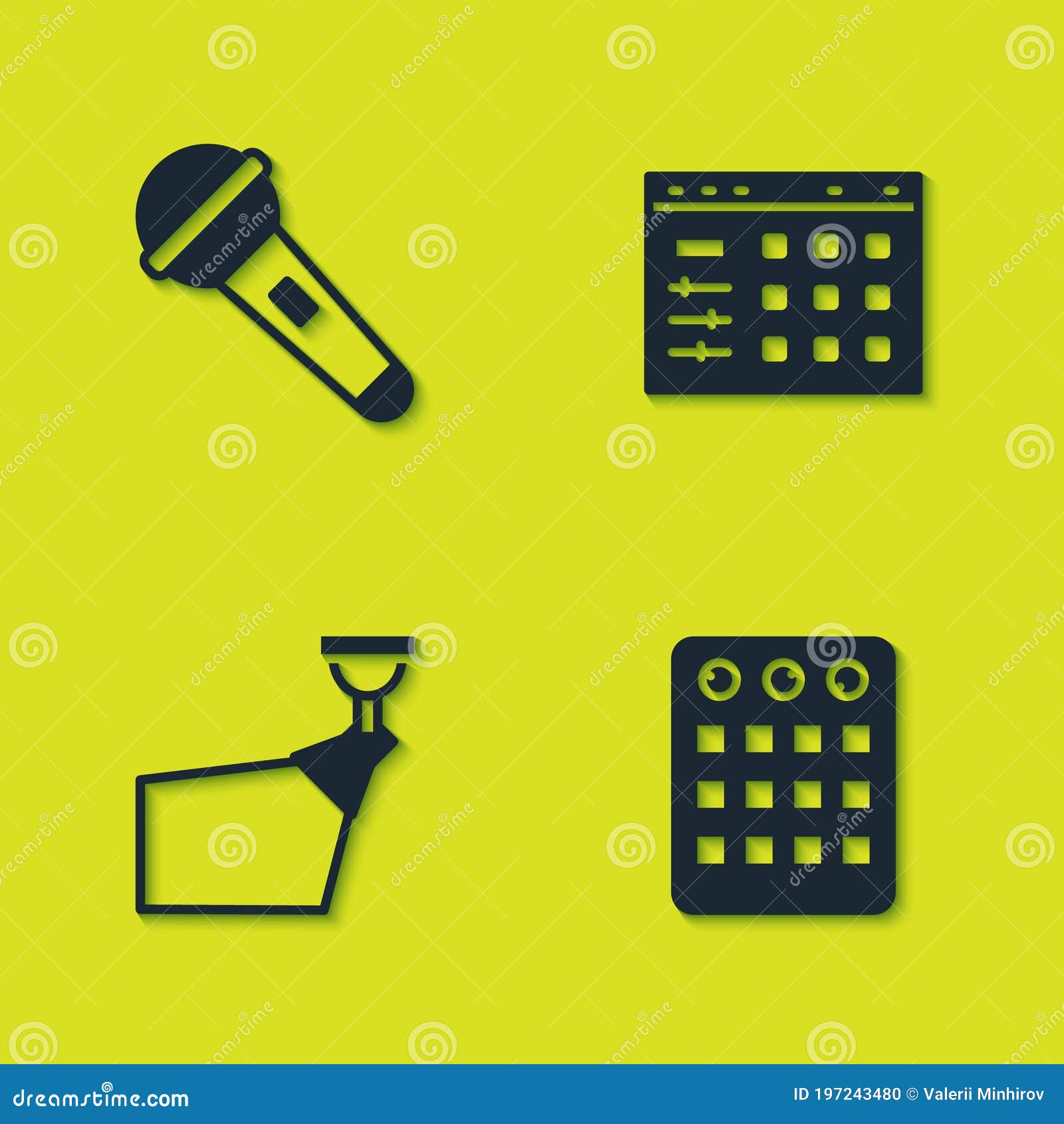 Drum Machine Vector Concept Icon In Thin Line Style | CartoonDealer.com ...