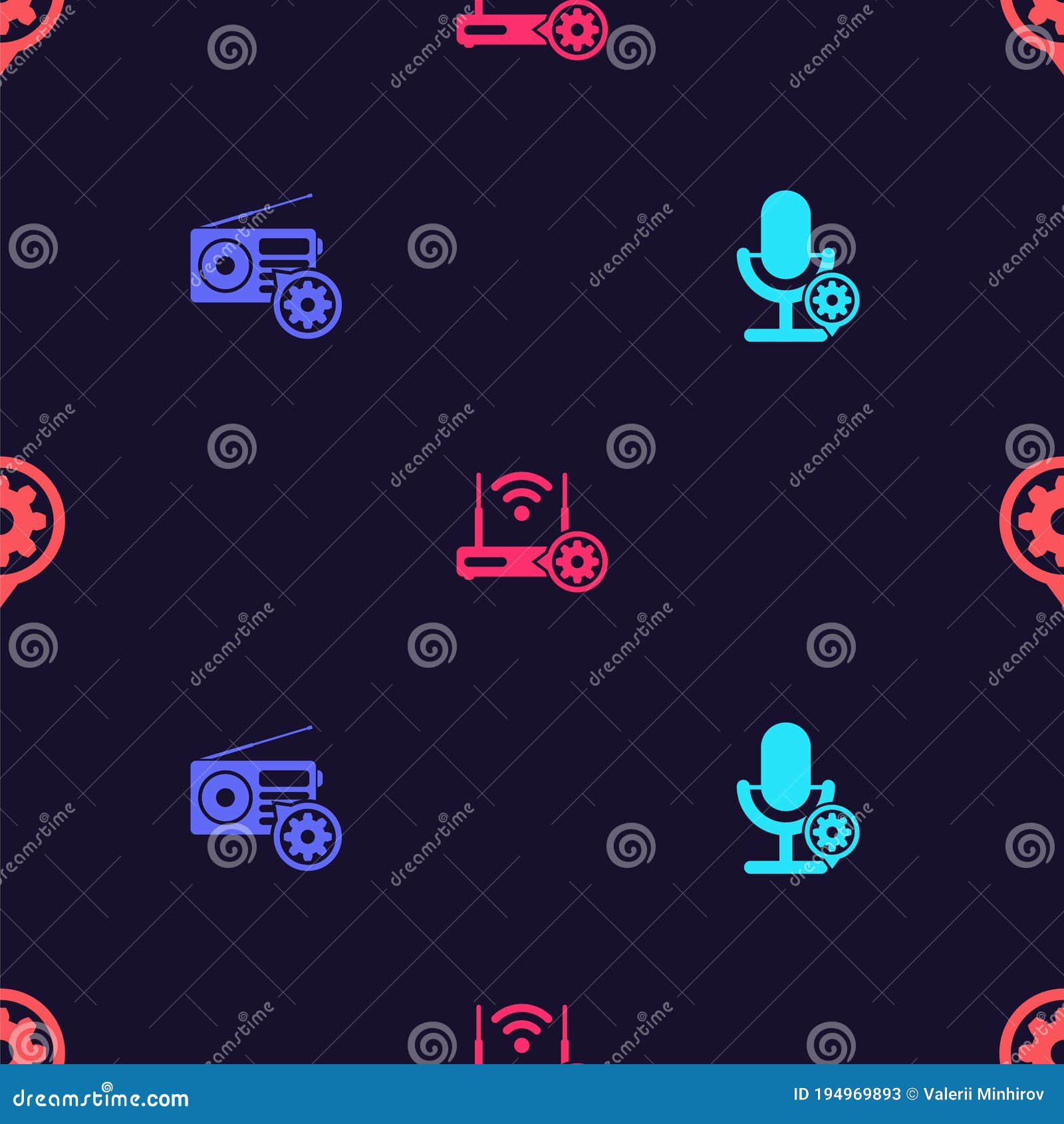 Set Microphone Setting, Radio, Router and Wi-fi and Setting on Seamless ...