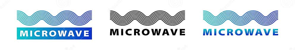 Set microwaves logo stock vector. Illustration of curve - 195700670