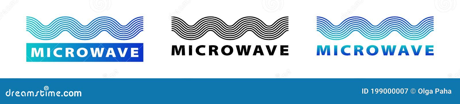 Set microwaves logo 2 stock vector. Illustration of oven - 199000007