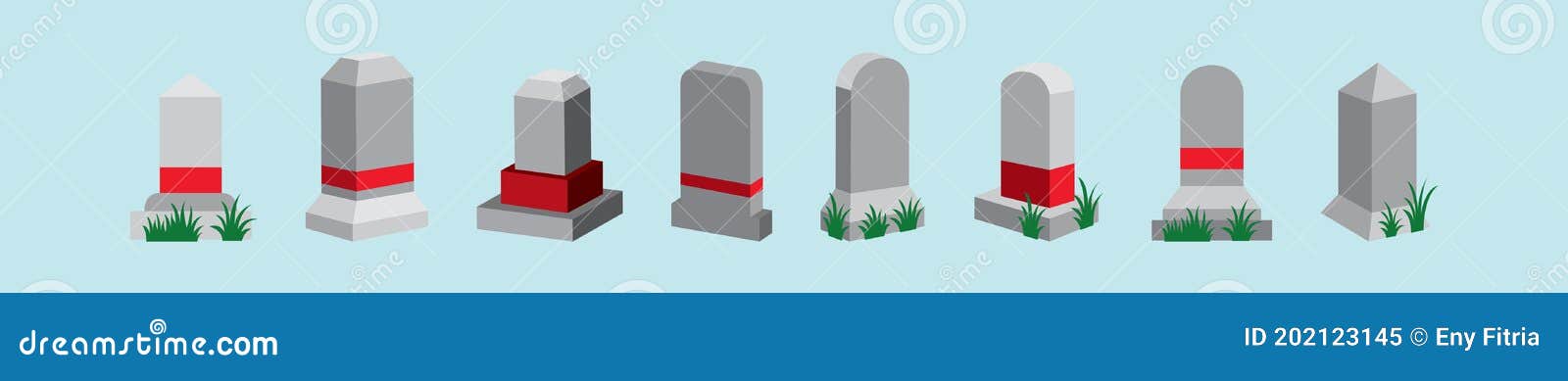 Set of Milestone Cartoon Icon Design Template with Various Models ...