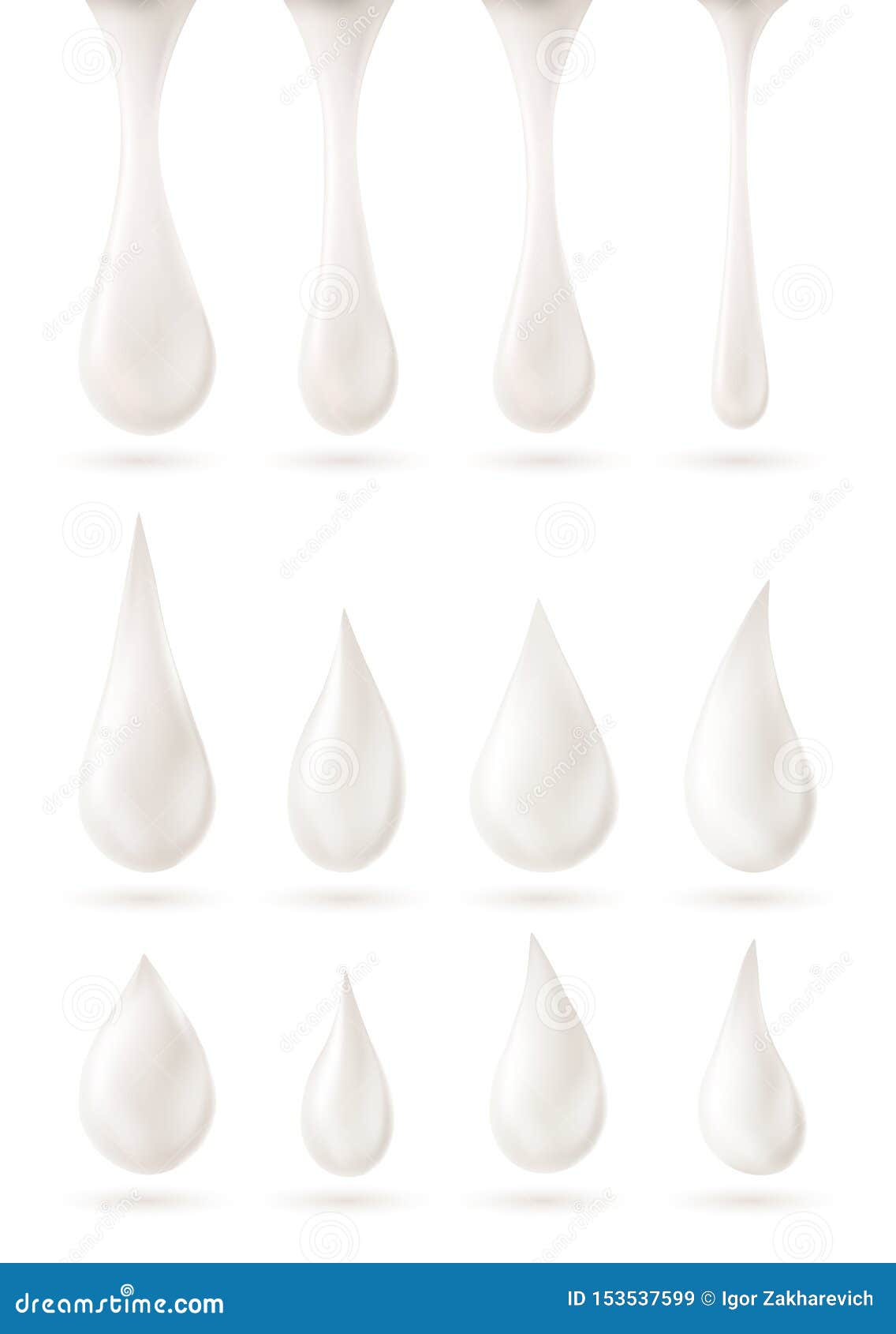 Milk Drops And Splash Banners Templates Background For Dairy Branding ...