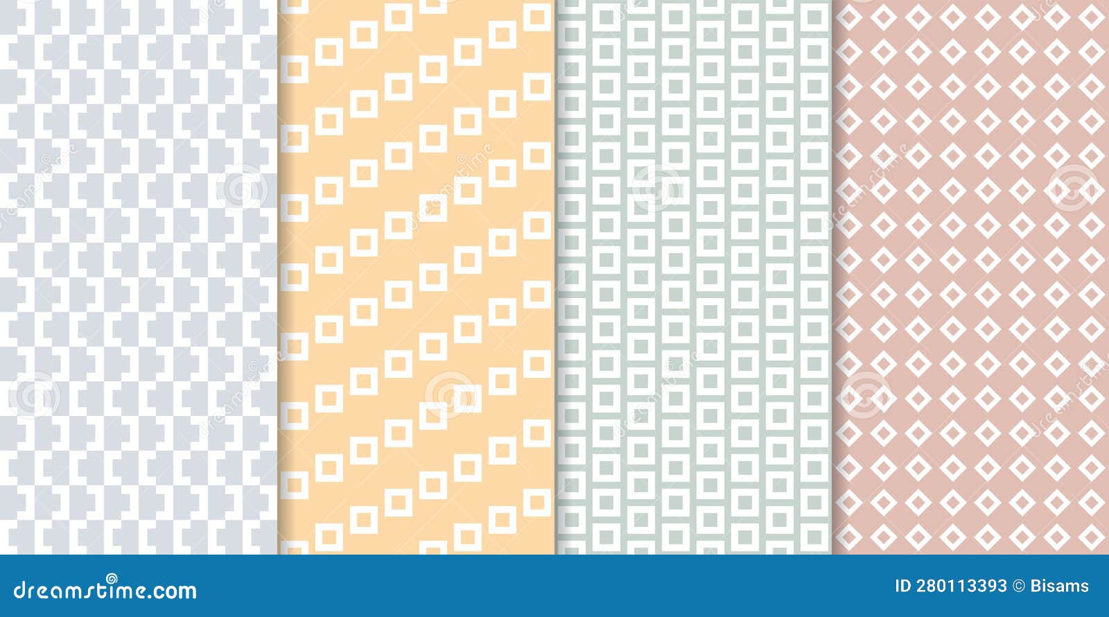 Set of Minimal Geometric Texture Seamless Patterns. Repeating Simple ...