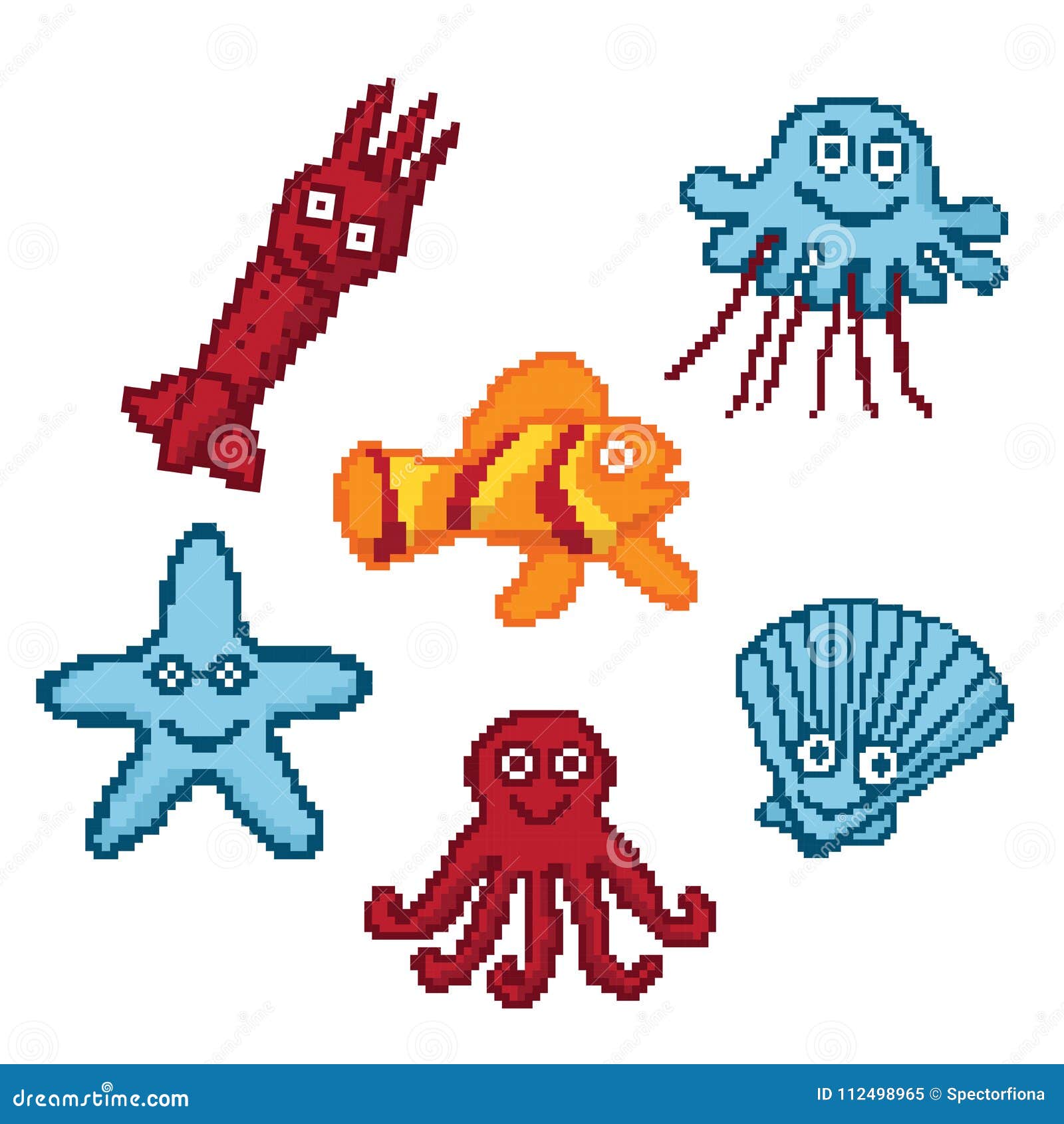 Set Of Minimalistic Pixel Art Vector Objects Isolated Game 8 Bit Style Minimalistic Pixel