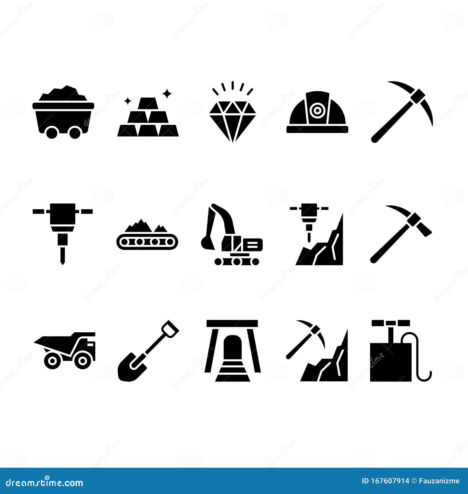 Set of Mining Icons Glyph Style Stock Vector - Illustration of miner ... Set of Mining Icons Glyph Style Stock Vector - Illustration of miner ...