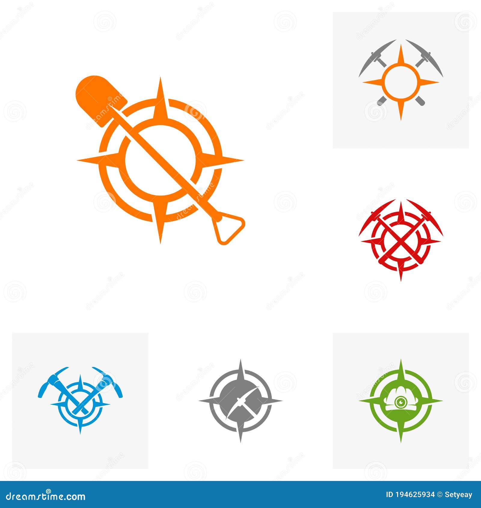 Mining Compass For Surveying As Geology Instrument Vector Illustration ...