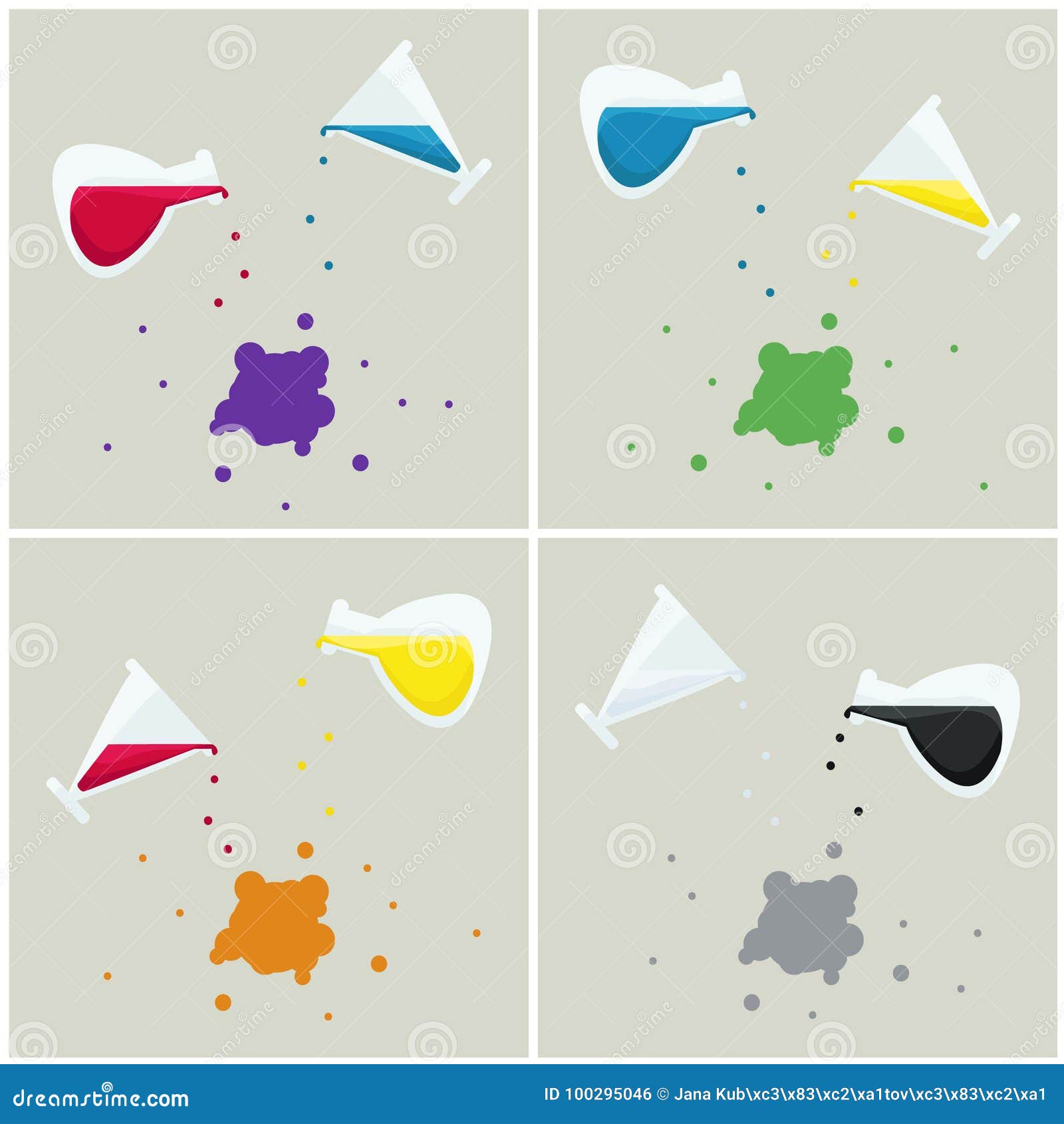 Mixing colors stock vector. Illustration of black, equipment - 100295046