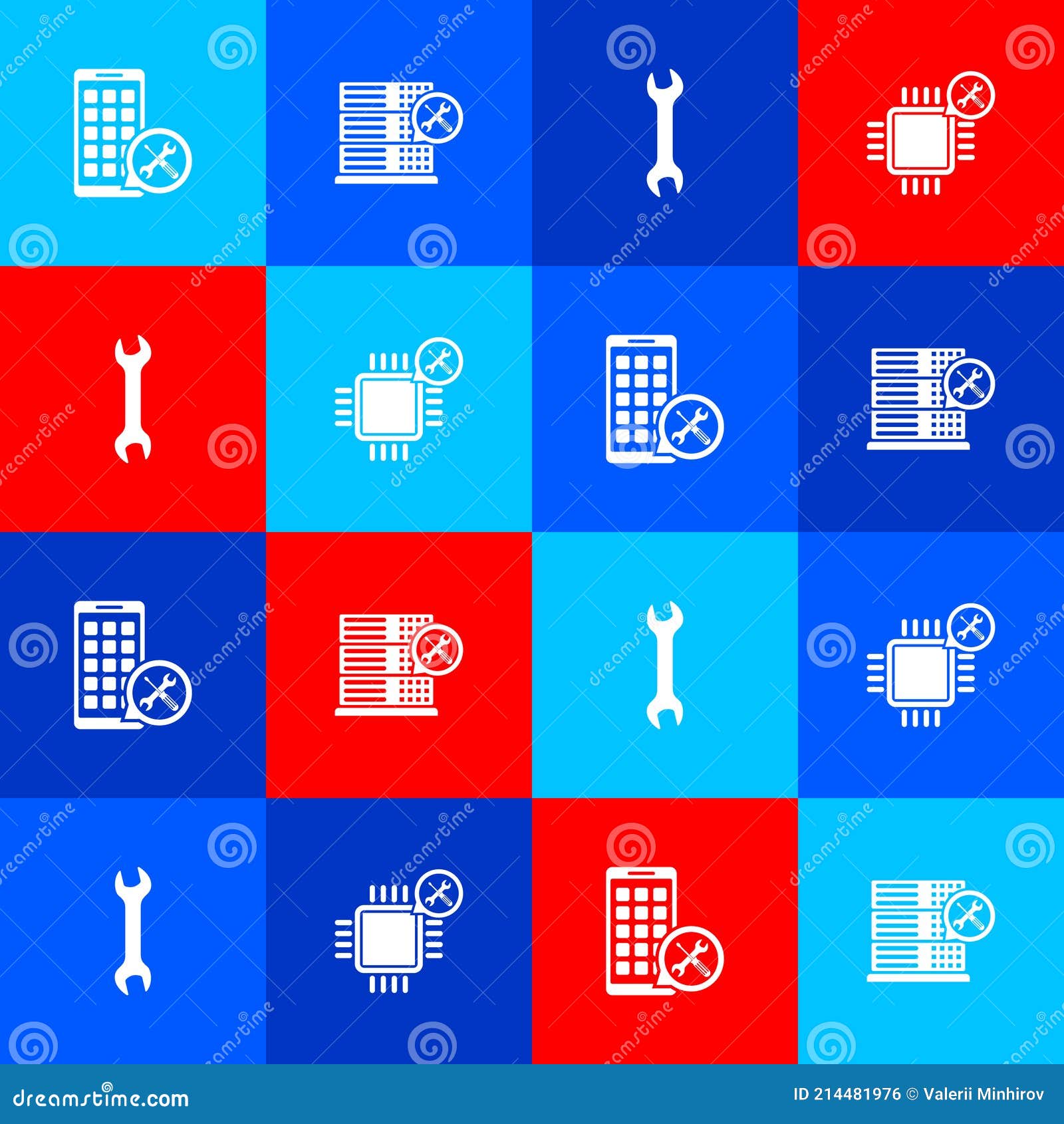 Set Mobile Apps Service, Database Server, Wrench and Processor Icon ... Set Mobile Apps Service, Database Server, Wrench and Processor Icon ...