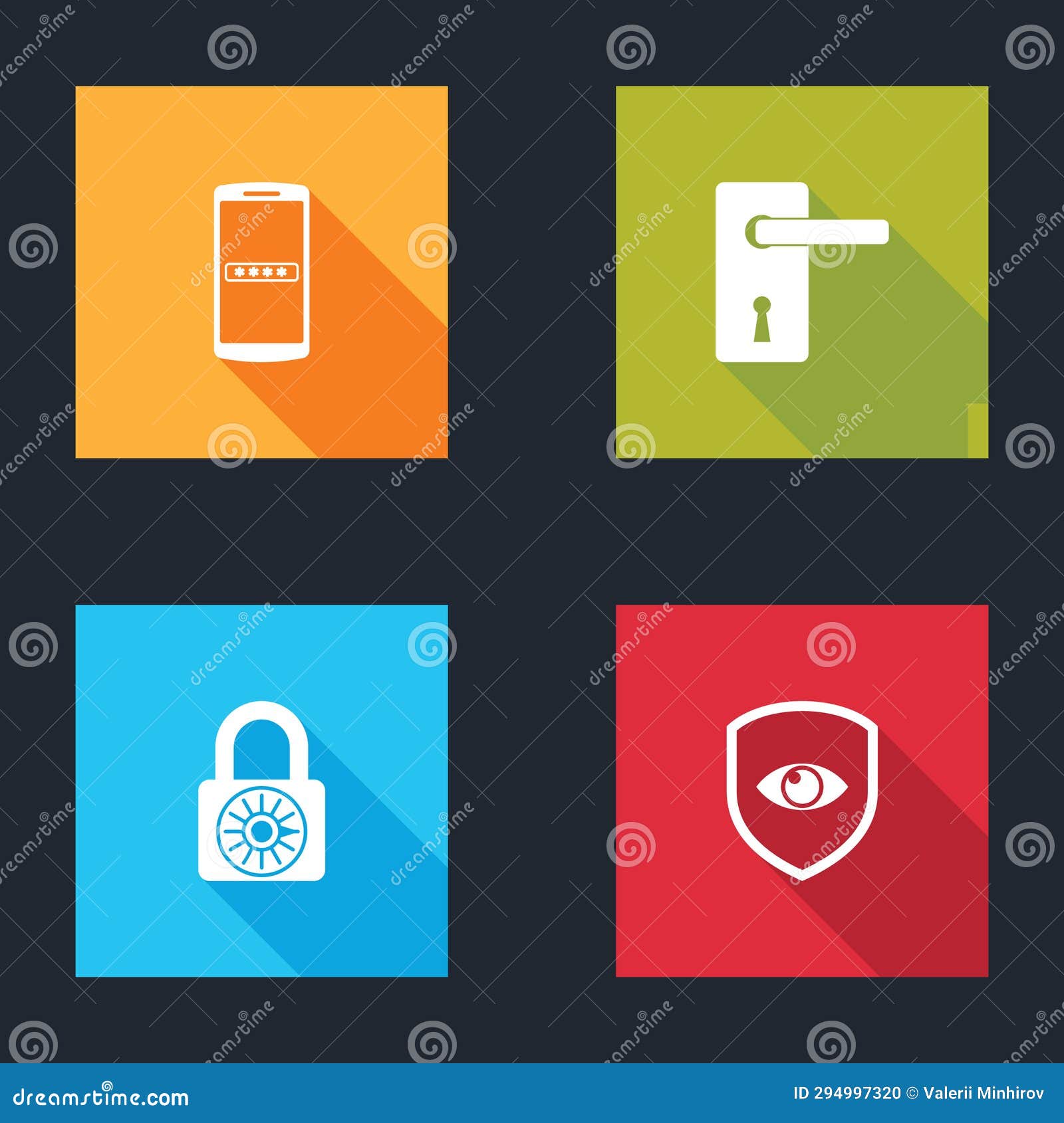 Set Mobile and Password, Door Handle, Safe Combination Lock Wheel and ...