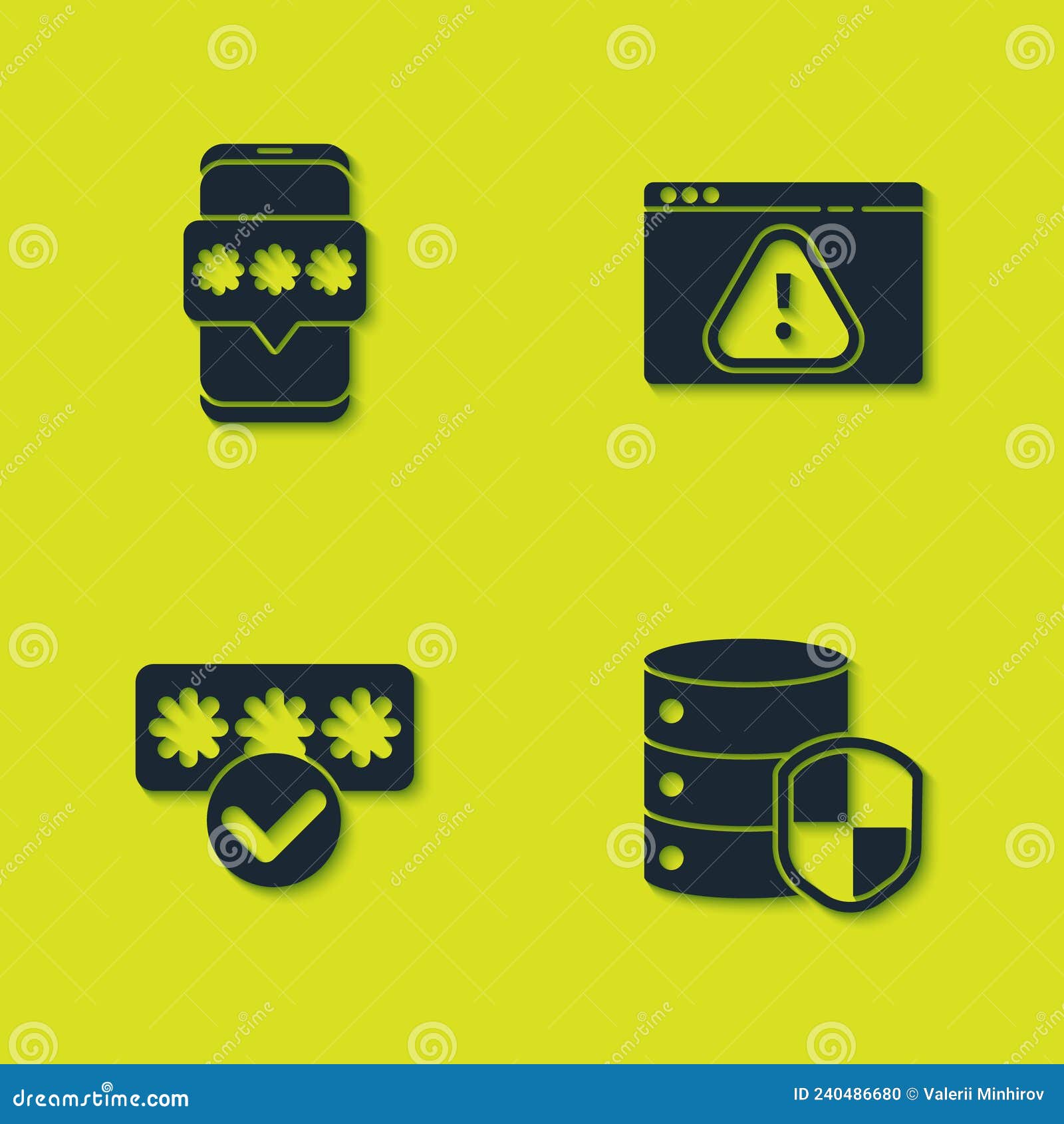 Set Browser With Exclamation Mark Python Programming Language Software And Flowchart Icon