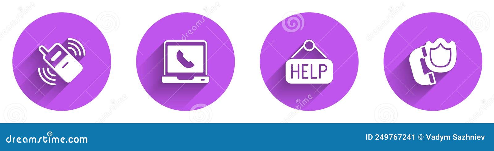 Set Mobile Phone, Telephone 24 Hours Support, Signboard with Text Help ...