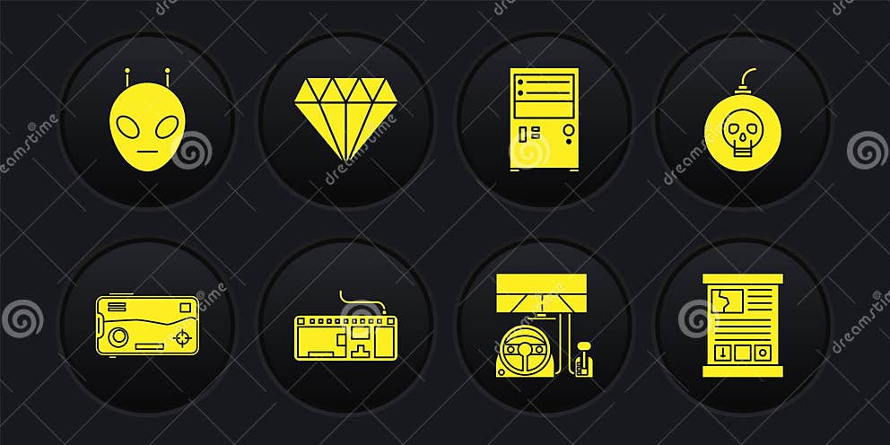 Set Mobile and Playing in Game, Bomb Ready To Explode, Computer ...