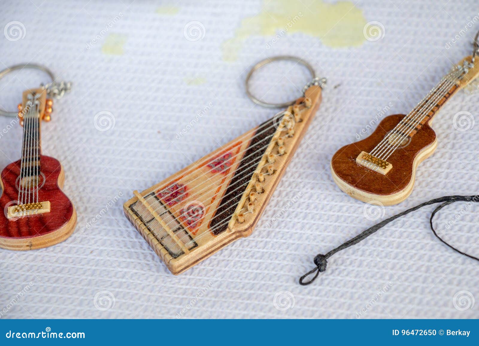 Set of Models of Wooden Musical Instruments Stock Photo - Image of ...