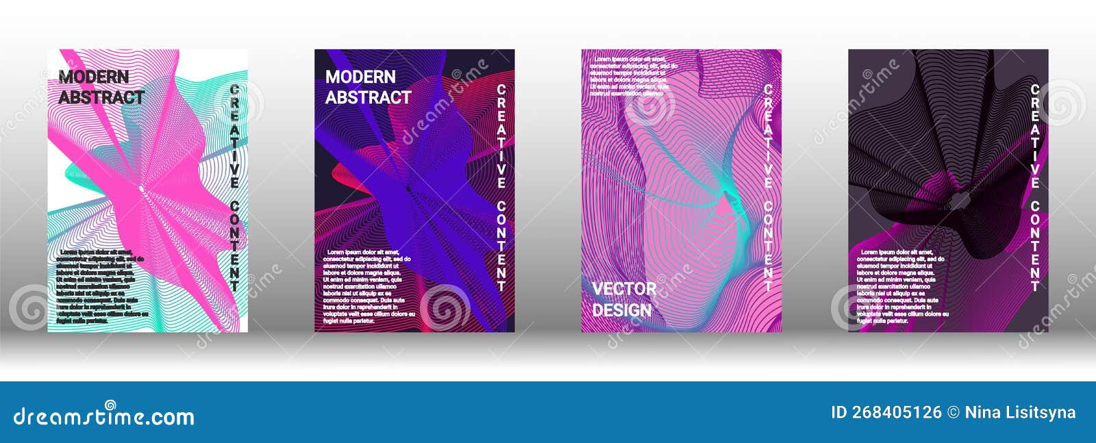 A Set of Modern Abstract Covers with Abstract Gradient Linear Waves ...