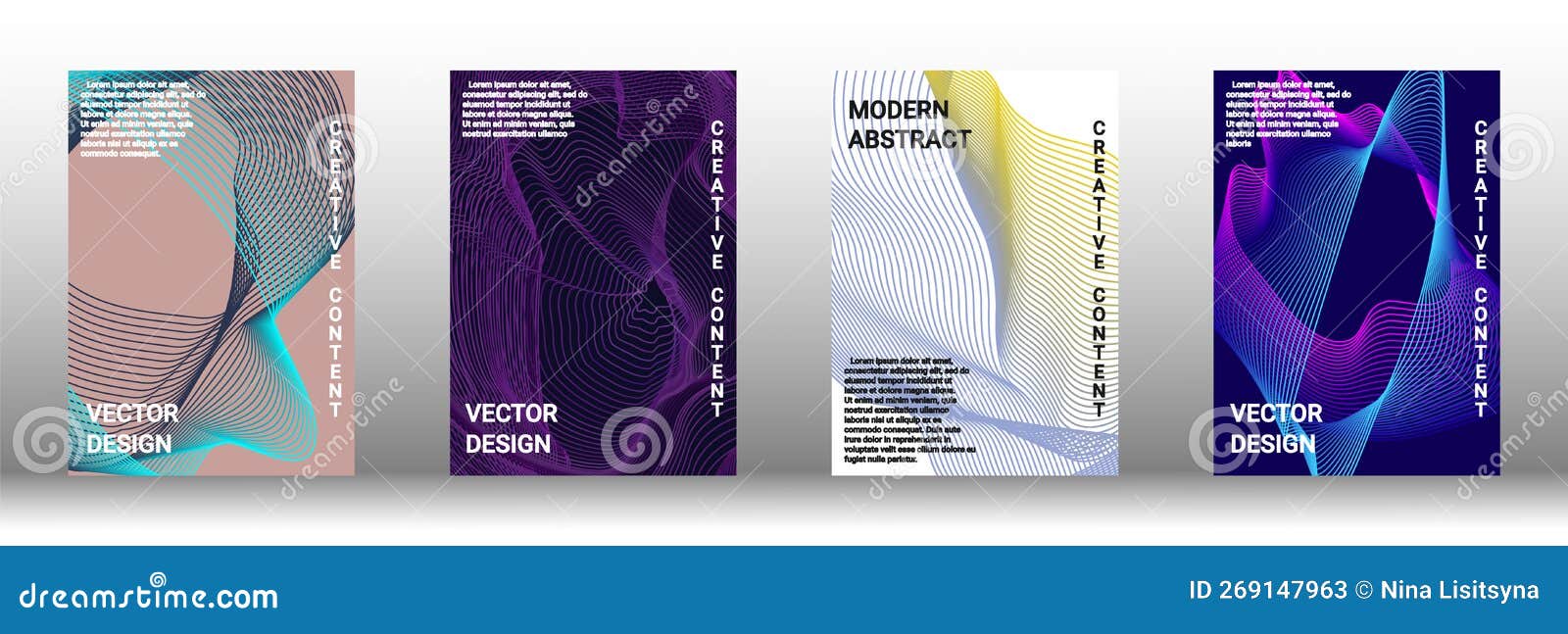 A Set of Modern Abstract Covers with Abstract Gradient Linear Waves ...