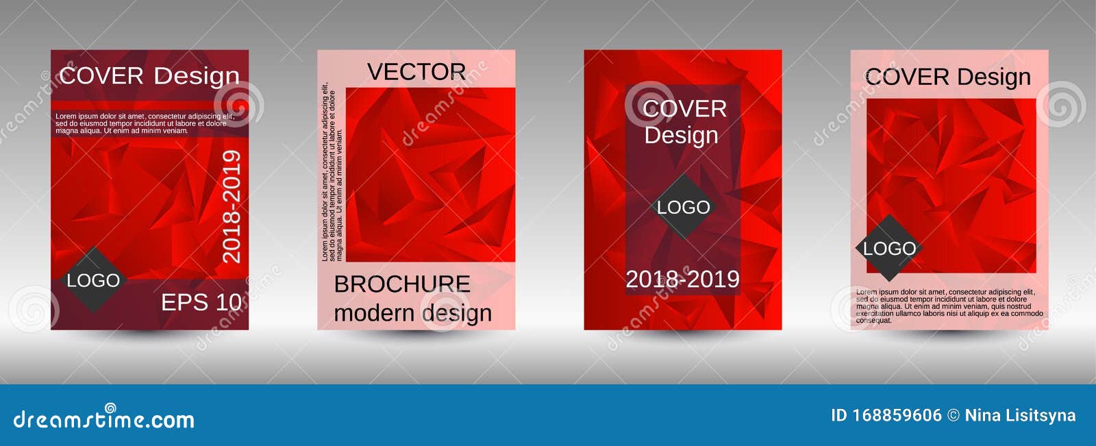 A Set of Modern Abstract Covers. Stock Vector - Illustration of ...