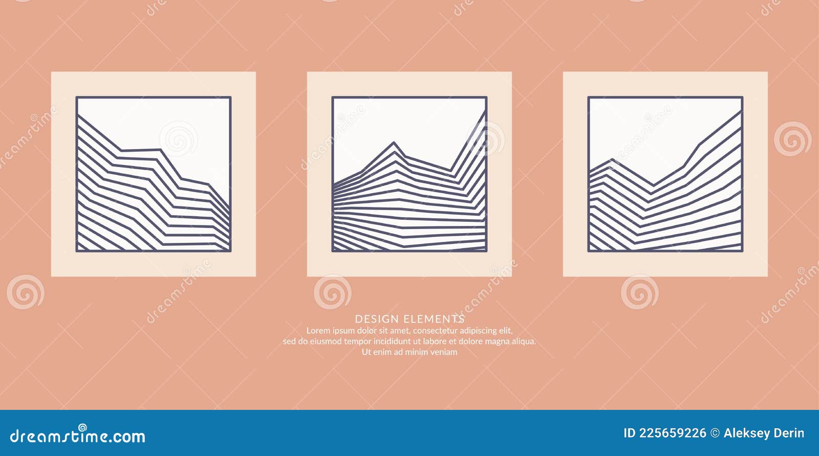 A Set of Modern Backgrounds with Abstract Elements and Dynamic Shapes ...