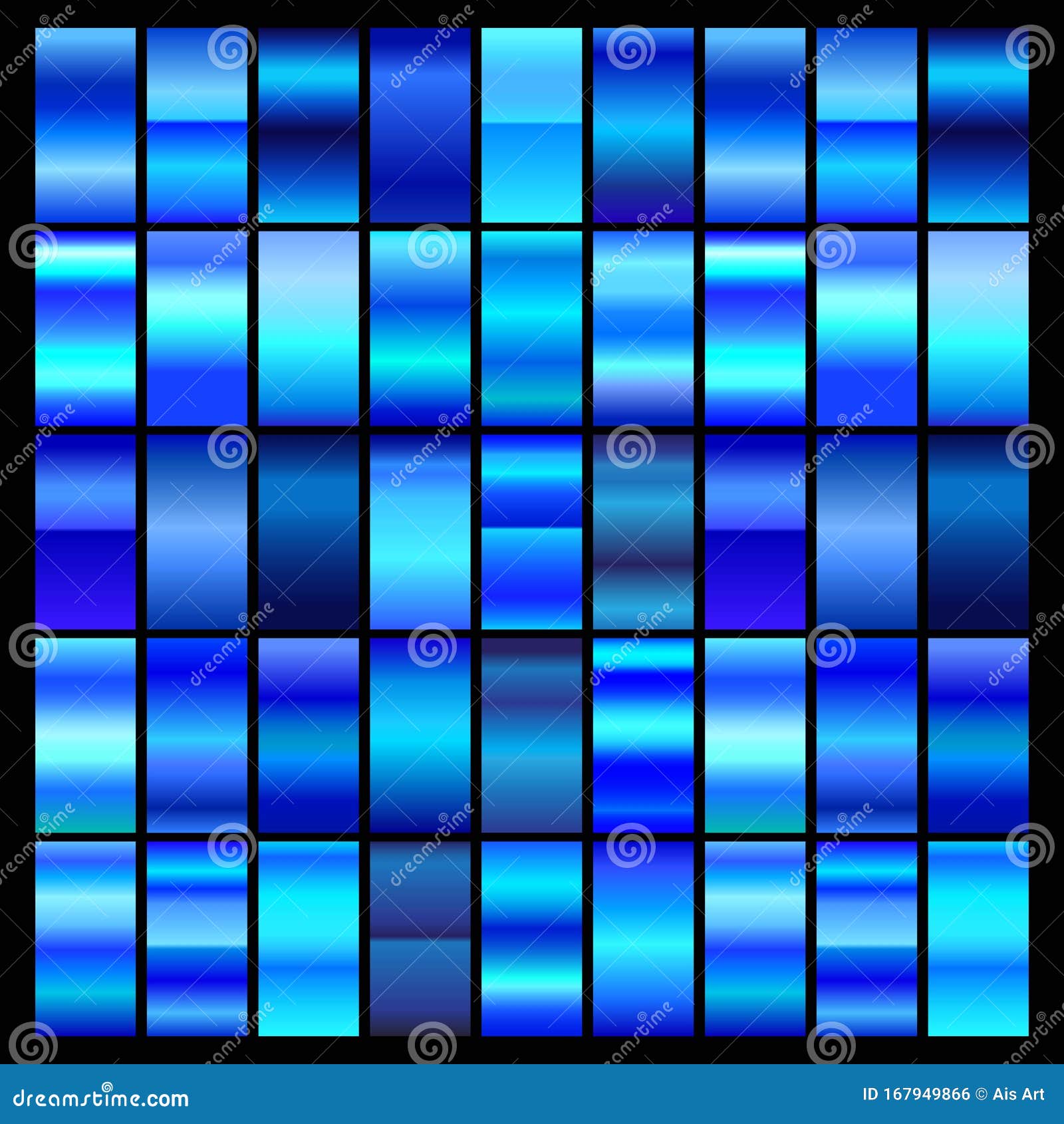 Set of Modern Business Blue Gradient Logo Design Vector Stock Vector ...