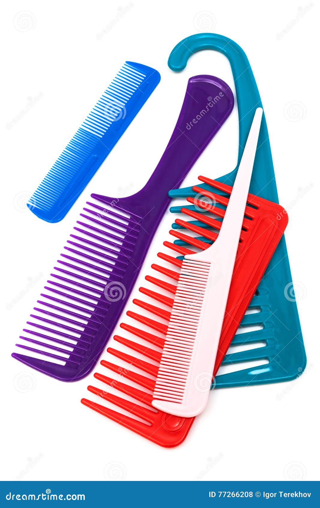 Set of modern comb stock photo. Image of design, purple - 77266208
