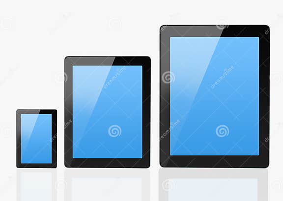 Set of Modern Communication Devices Stock Photo - Image of internet ...