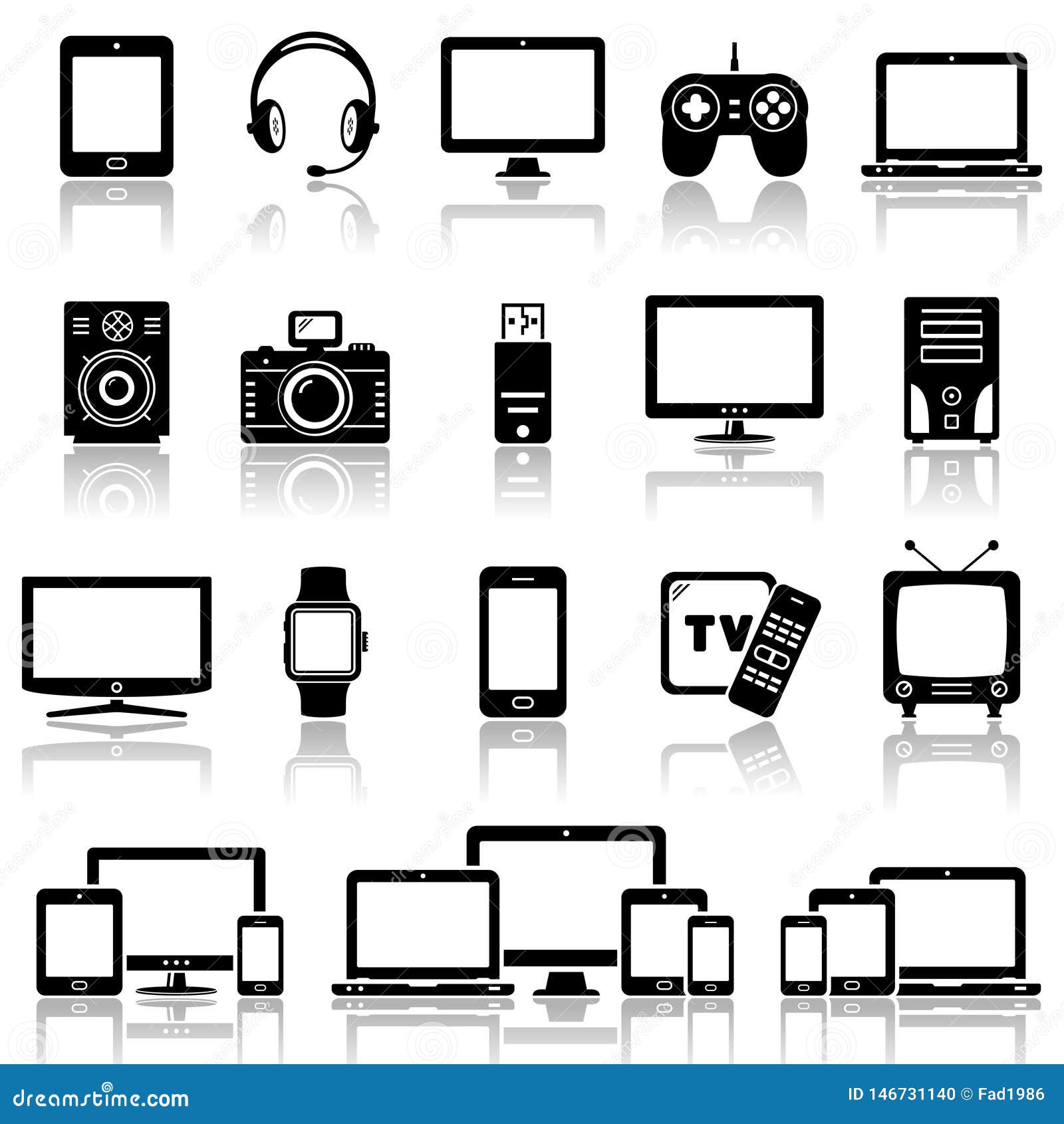 Set of Modern Digital Devices Icons Set Stock Vector - Illustration of ... Set of Modern Digital Devices Icons Set Stock Vector - Illustration of ...