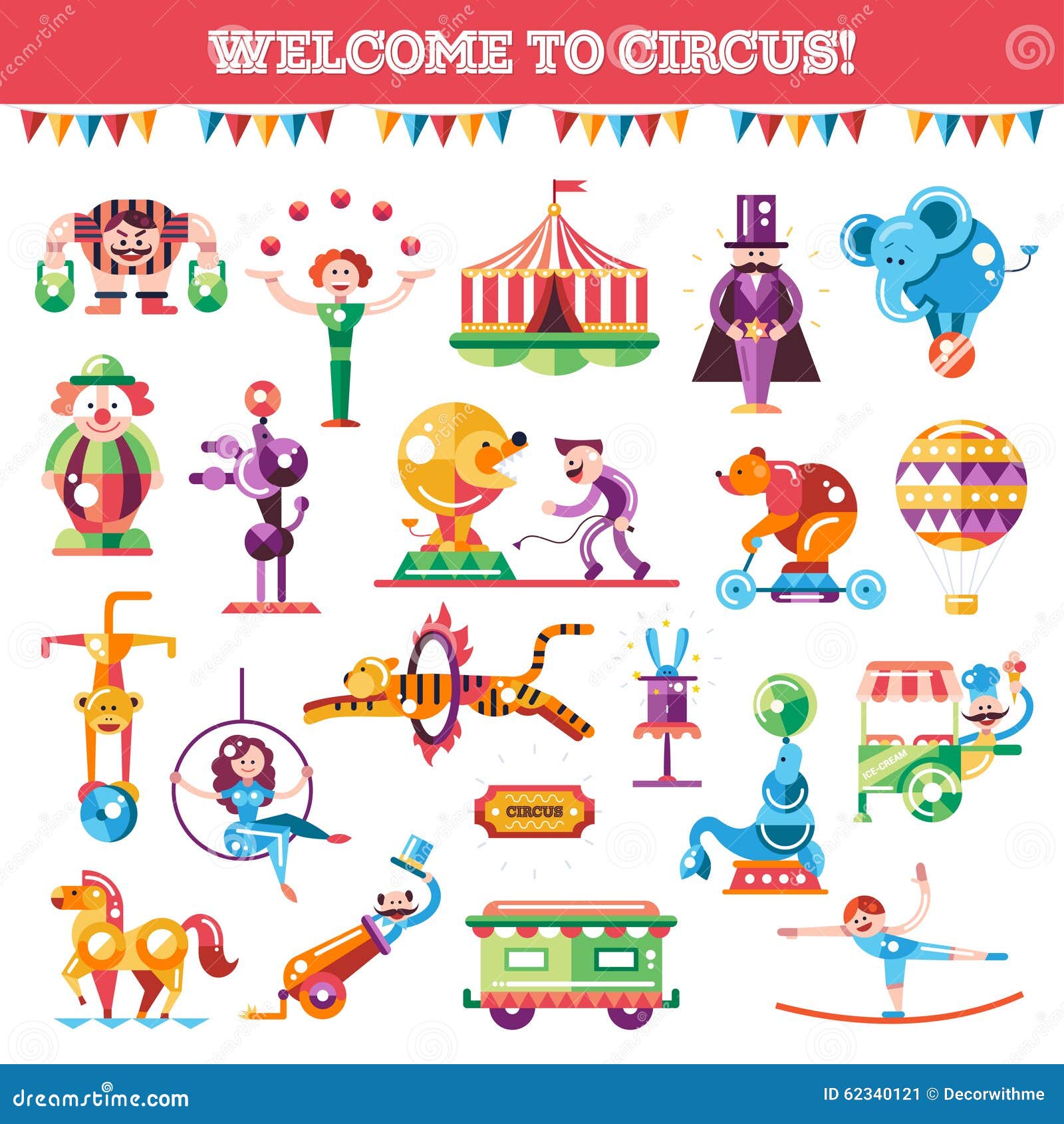 Design Of Circus Presenter Symbol Vector Illustration | CartoonDealer ...
