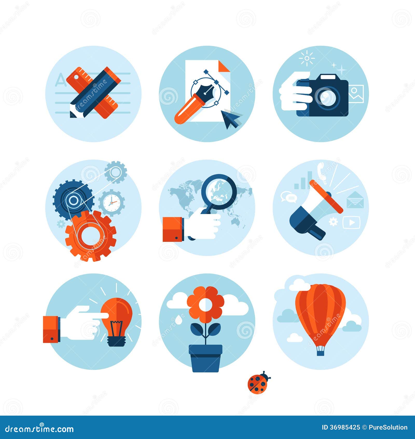 Set Of Modern Flat Design Concept Icons On Marketi Royalty Free Stock ... Set Of Modern Flat Design Concept Icons On Marketi Royalty Free Stock ...