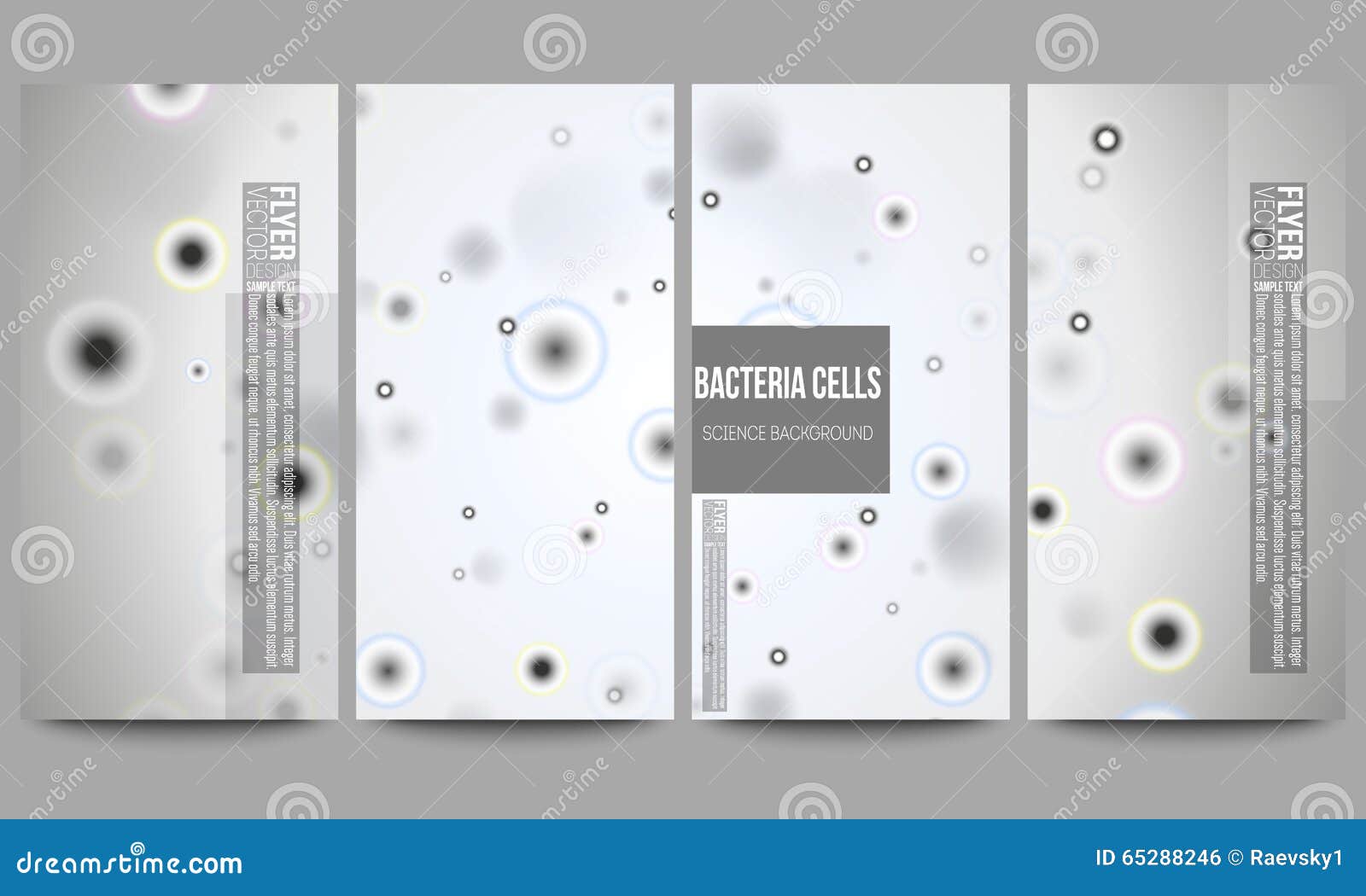 Set of Modern Flyers. Molecular Research, Cells Stock Vector ...