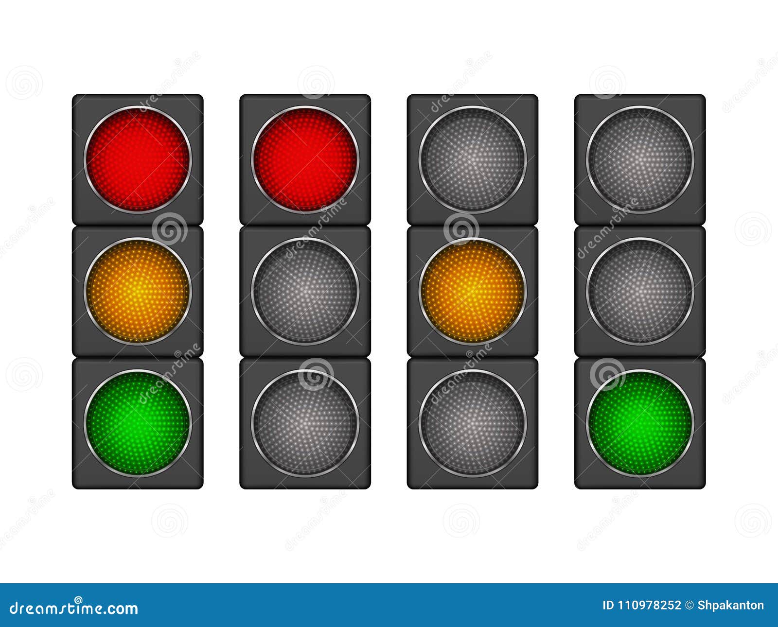Traffic Lights Sequence Stock Illustrations – 284 Traffic Lights ...