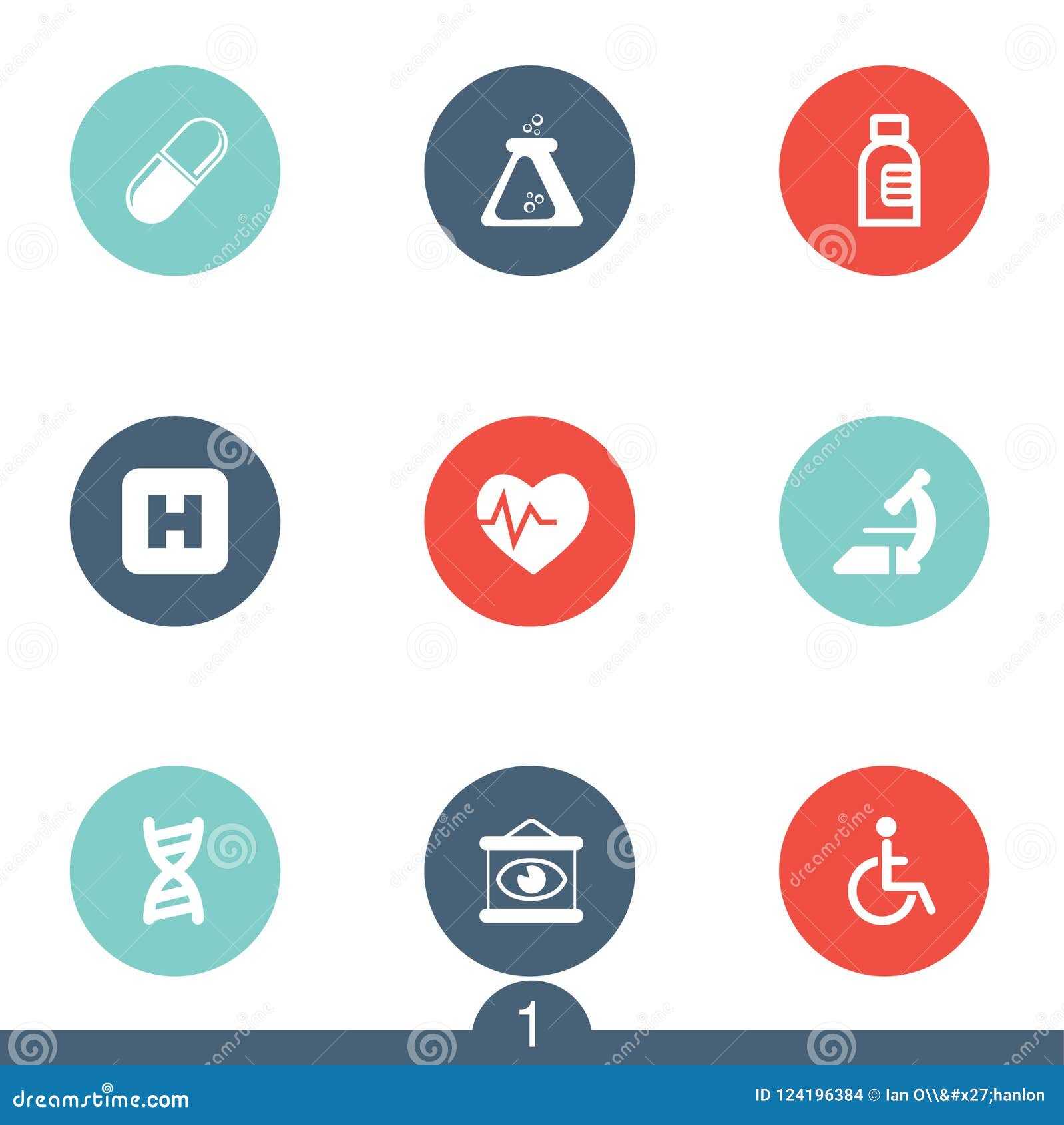 Set of Modern Medical Icons Stock Vector - Illustration of healthcare ...