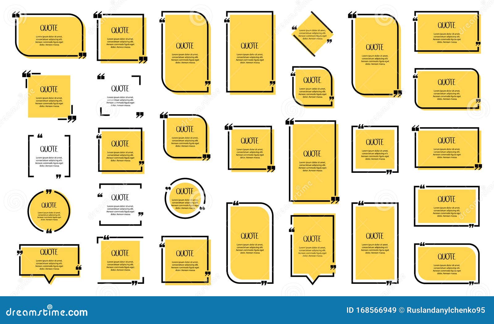 Comment Box Template Vector Illustration | CartoonDealer.com #129550818