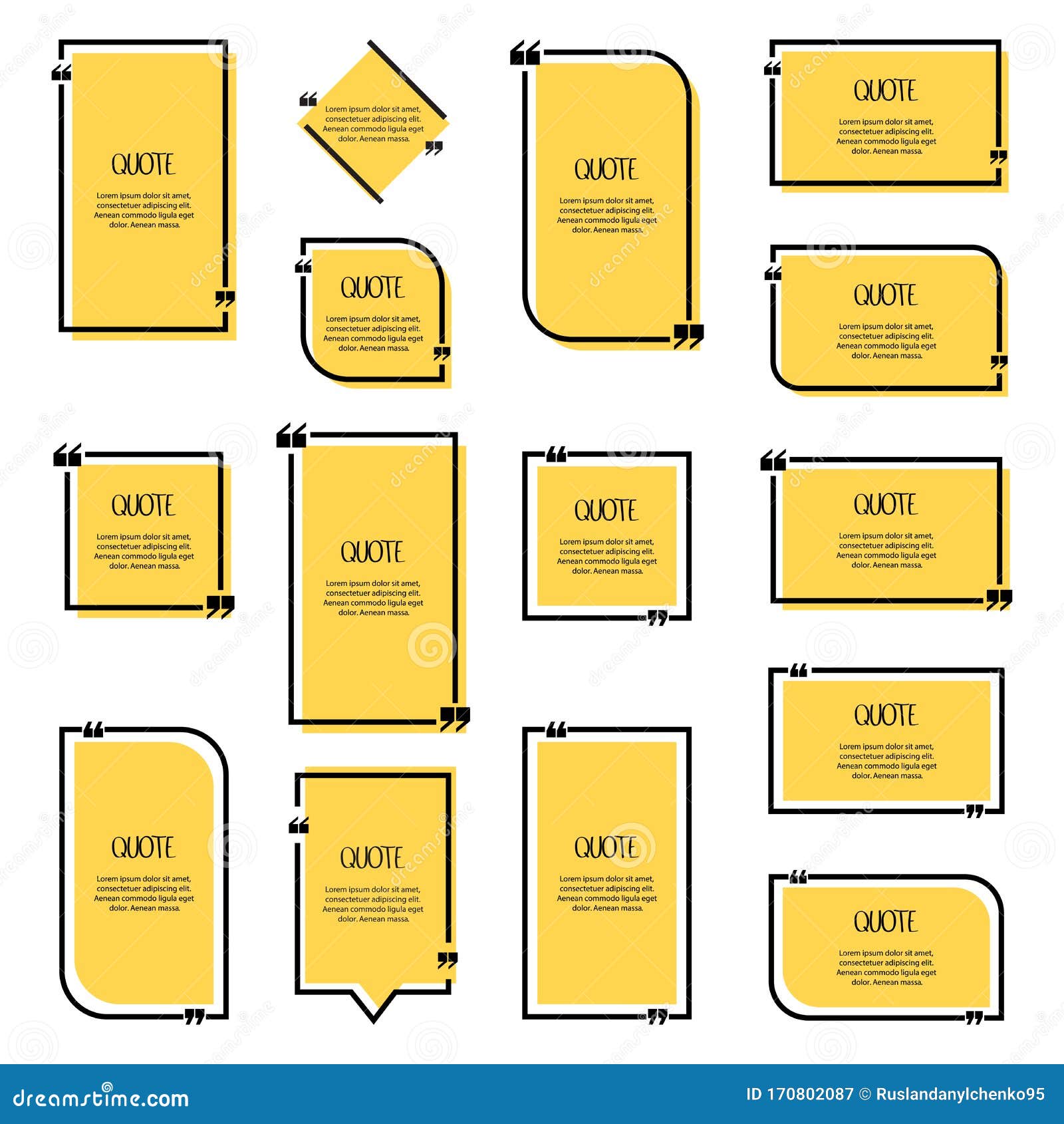 Comment Box Template Vector Illustration | CartoonDealer.com #129550818