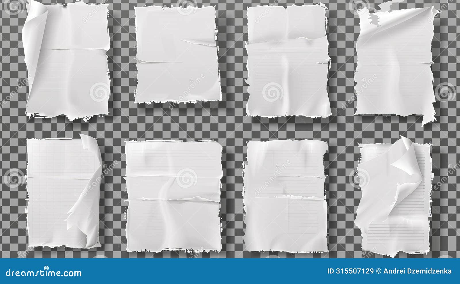 Realistic A4 Pages Mockup Design, Blank Sheet Paper Mockup Stand. Flat ...