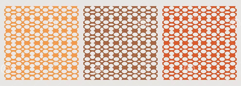 Set of 3 Modern Seamless Fabric Pattern, Abstract Print on Carpet ...