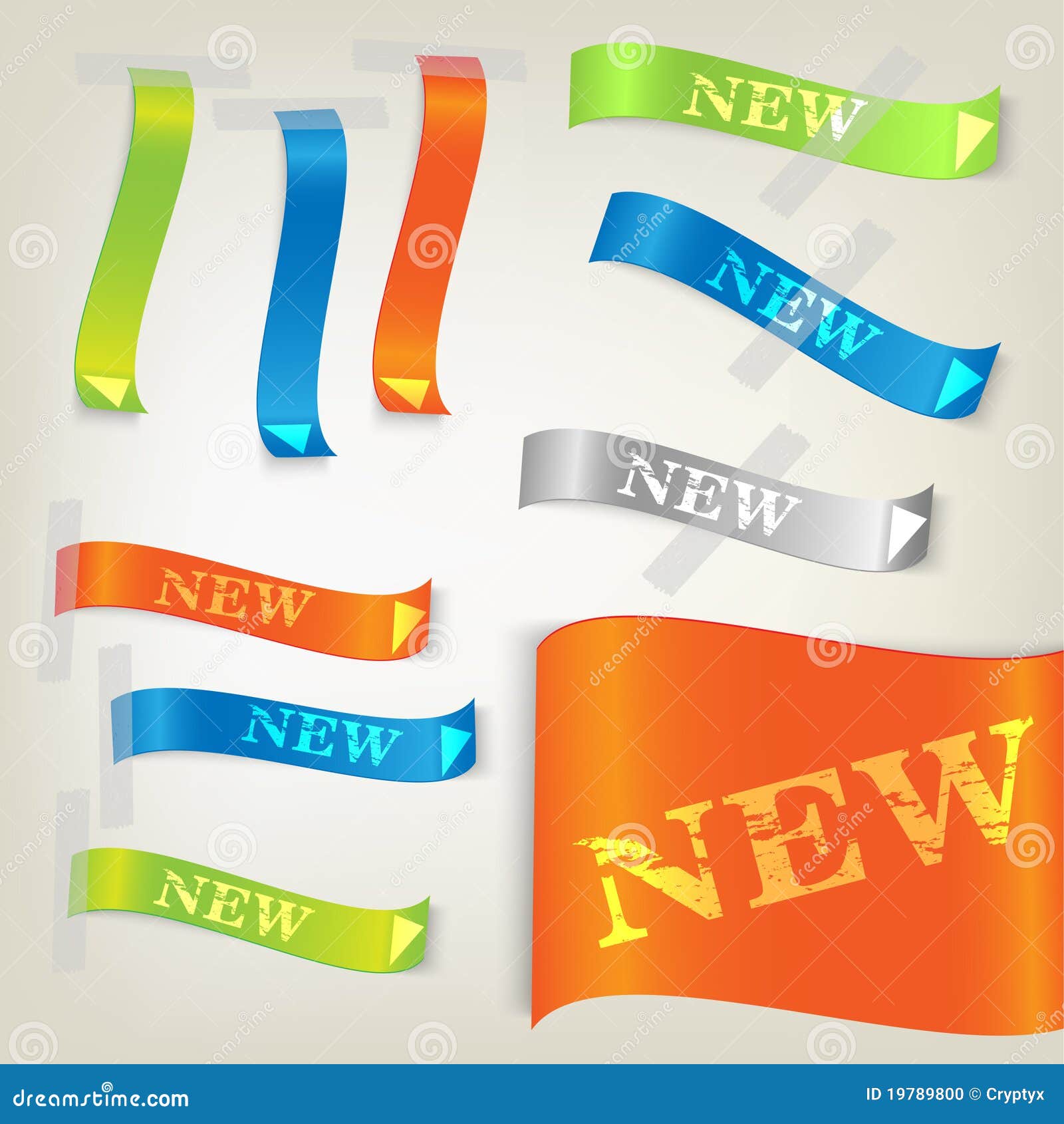 Set of modern stickers stock vector. Illustration of purchase - 19789800