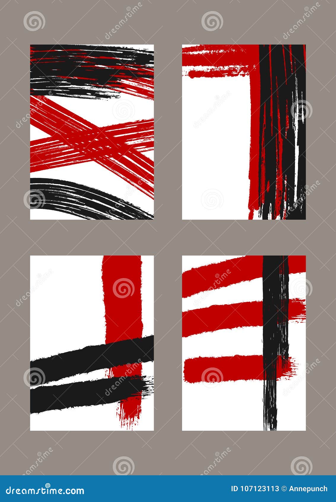 Rectangular Vertical Frames, Botanical Hand Drawn Illustration, Floral ...