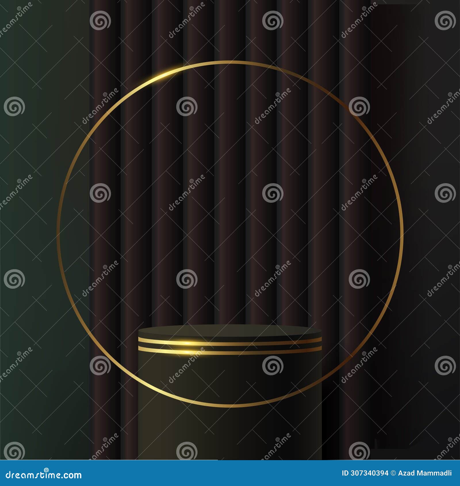 Set of Modern Trendy Color Cylinder Podiums. Vector Stock Vector ...