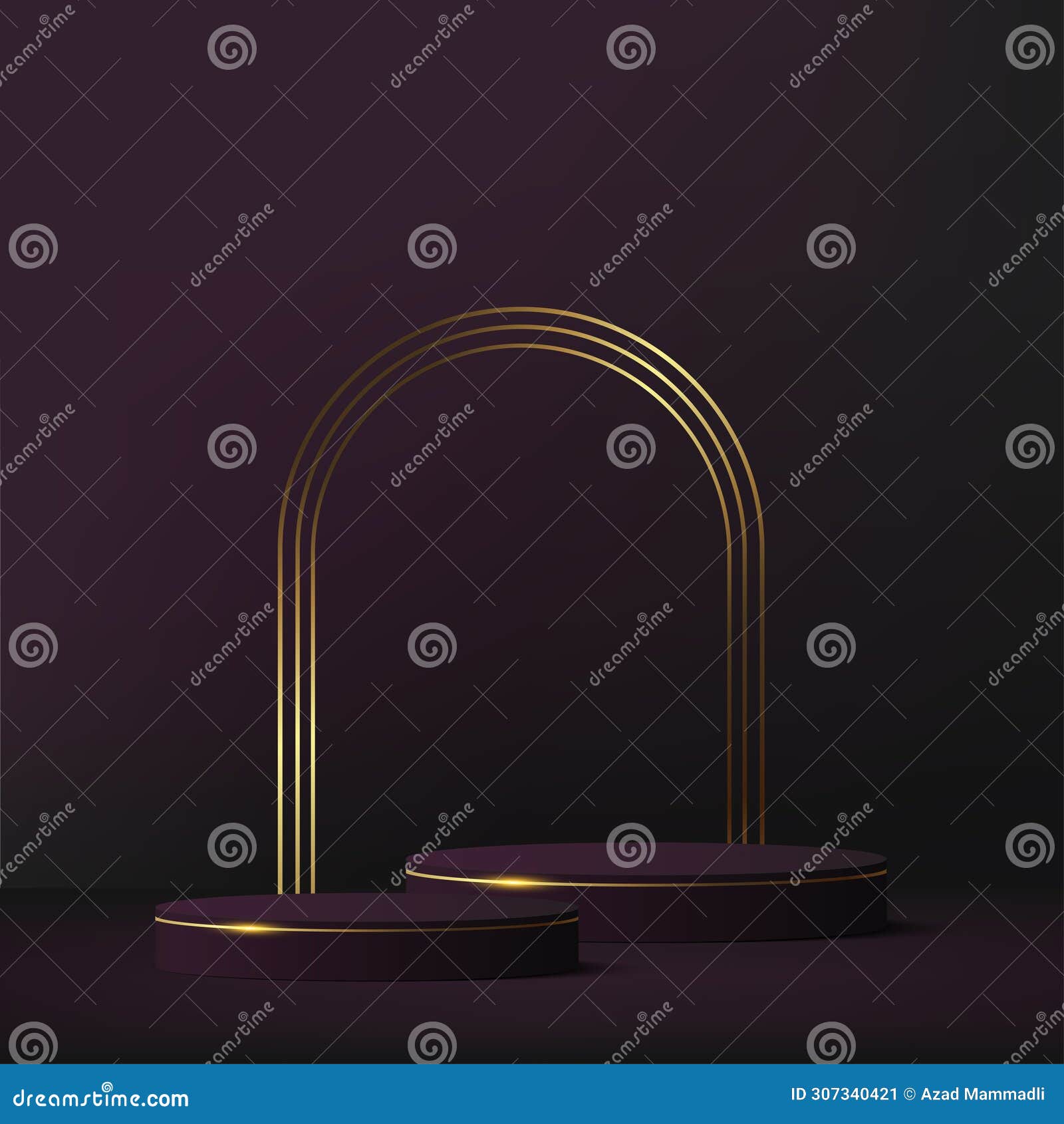 Set of Modern Trendy Color Cylinder Podiums. Vector Stock Vector ...