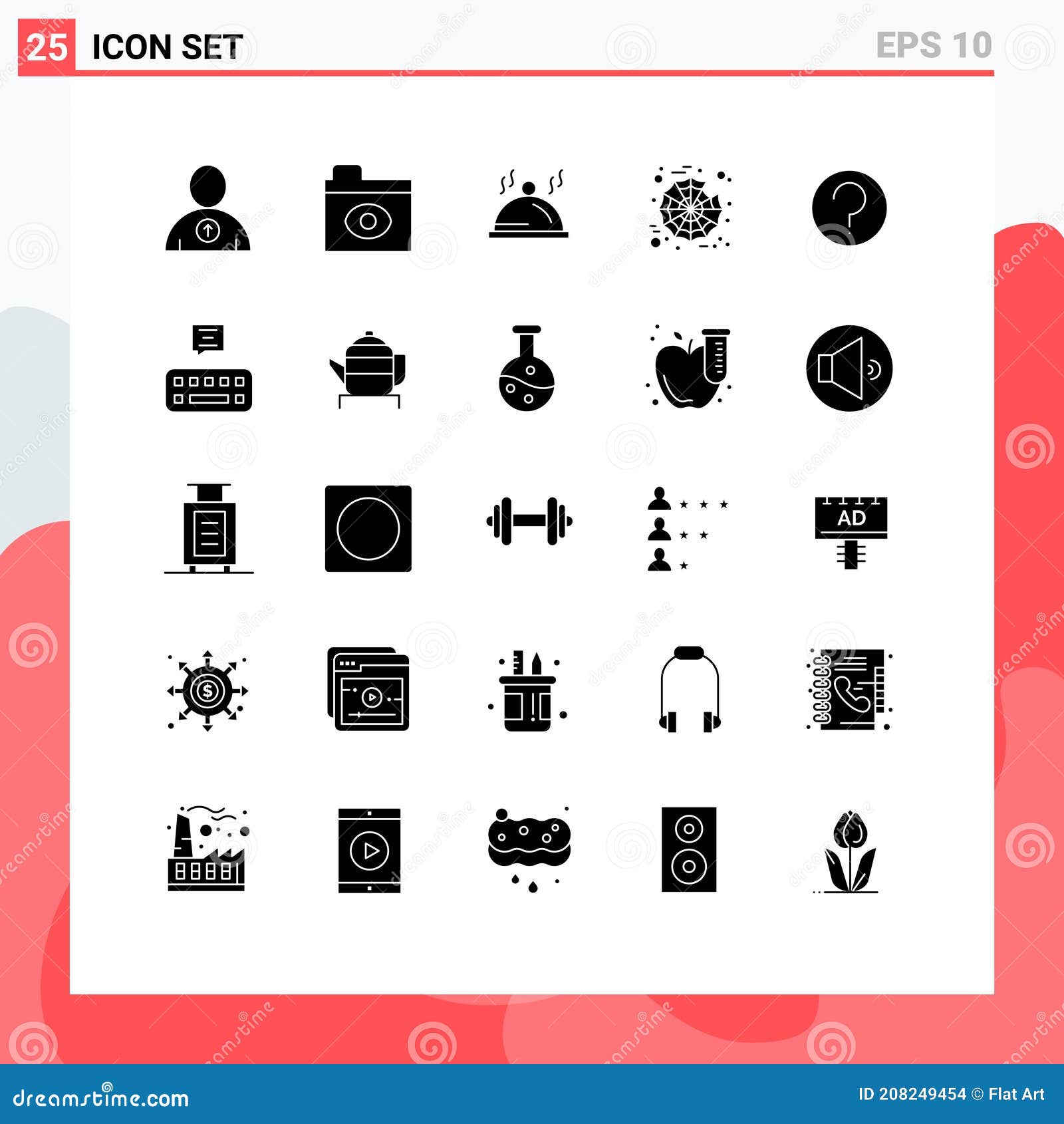 Set Of 25 Modern UI Icons Symbols Signs For Keyboard, Ui, Pallat, Help ...