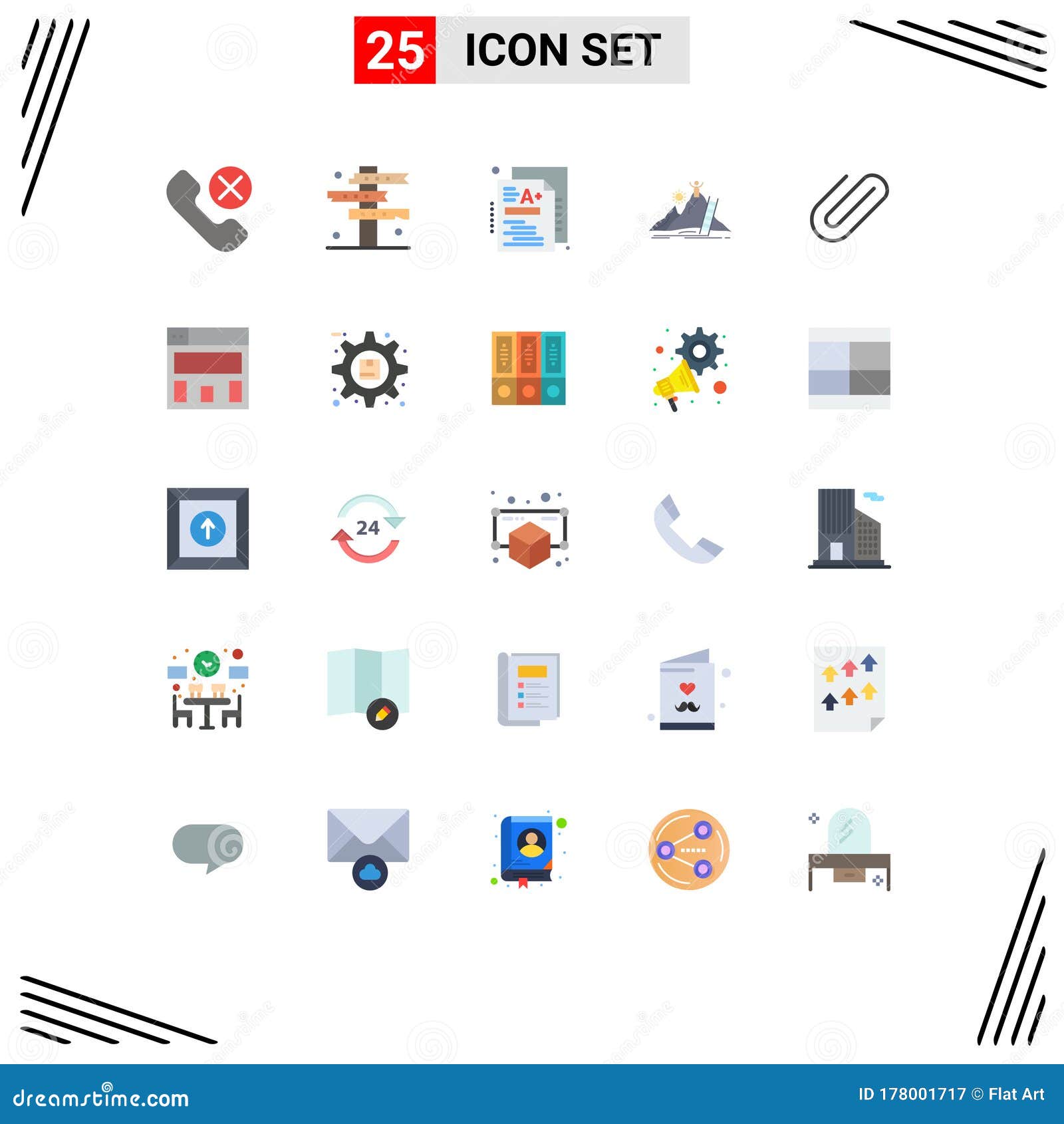 Set of 25 Modern UI Icons Symbols Signs for Leader, Personal, Signs ...