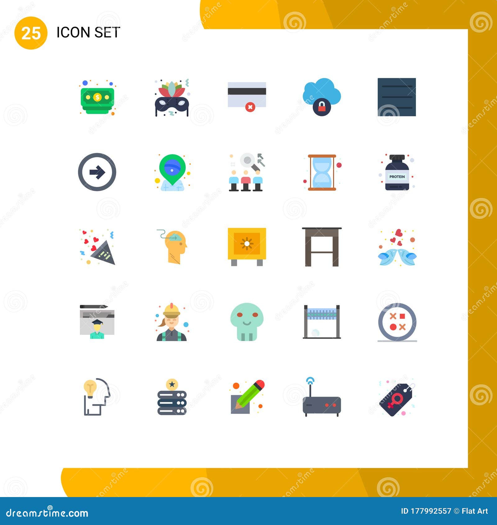 Set of 25 Modern UI Icons Symbols Signs for User Interface, Button ...