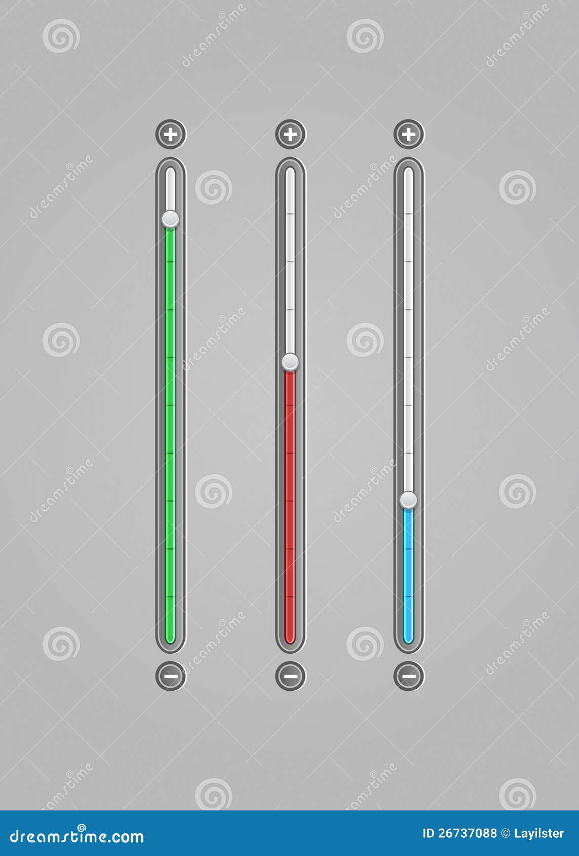Set of Modern Volume Bar, Vector Illustration Stock Vector ...