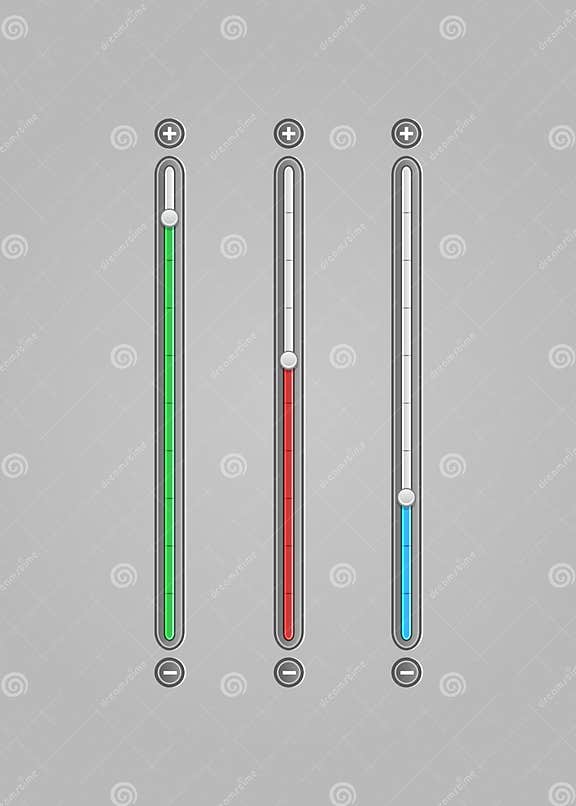 Set of Modern Volume Bar, Vector Illustration Stock Vector ...