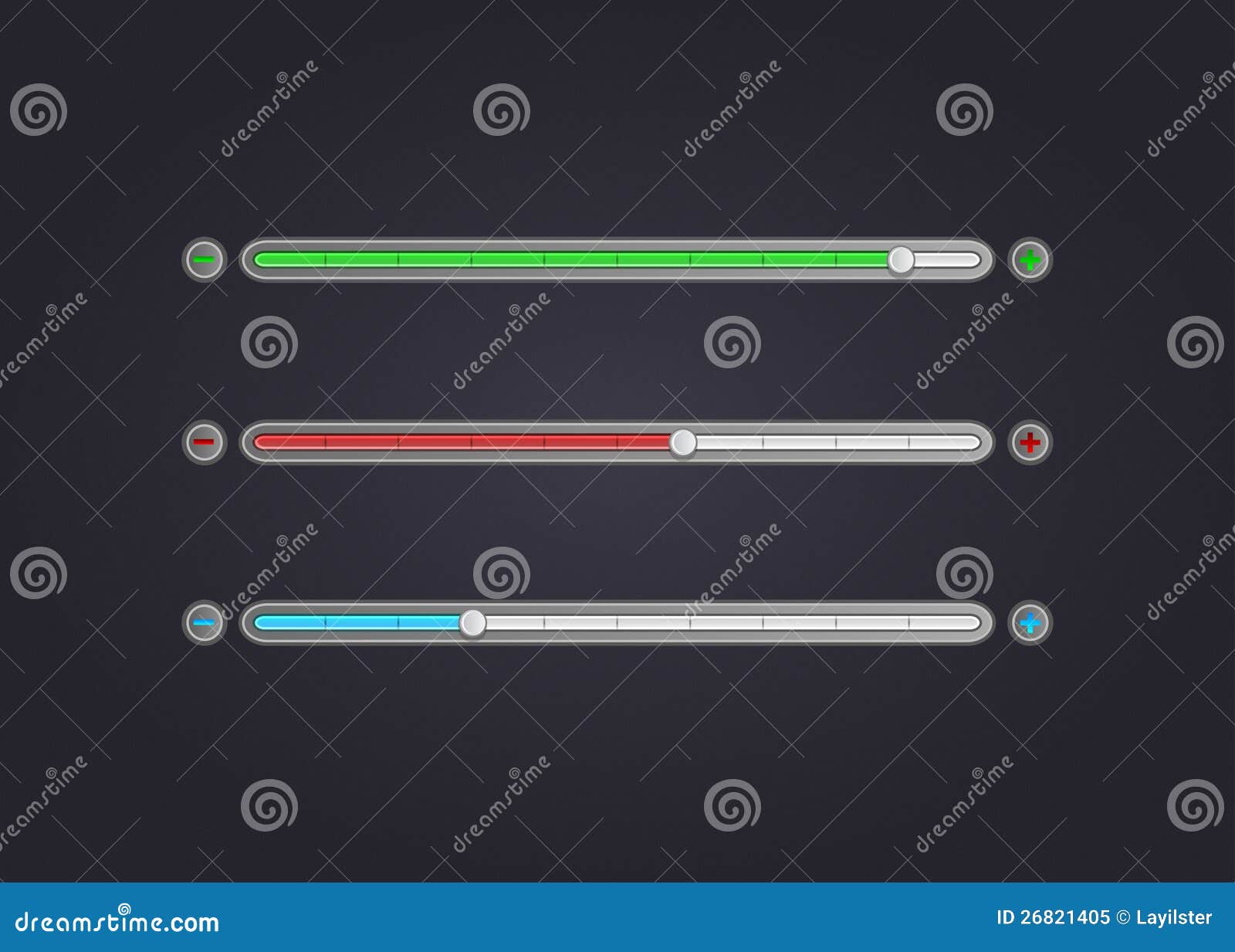 Set of Modern Volume Bar, Vector Illustration Stock Vector ...